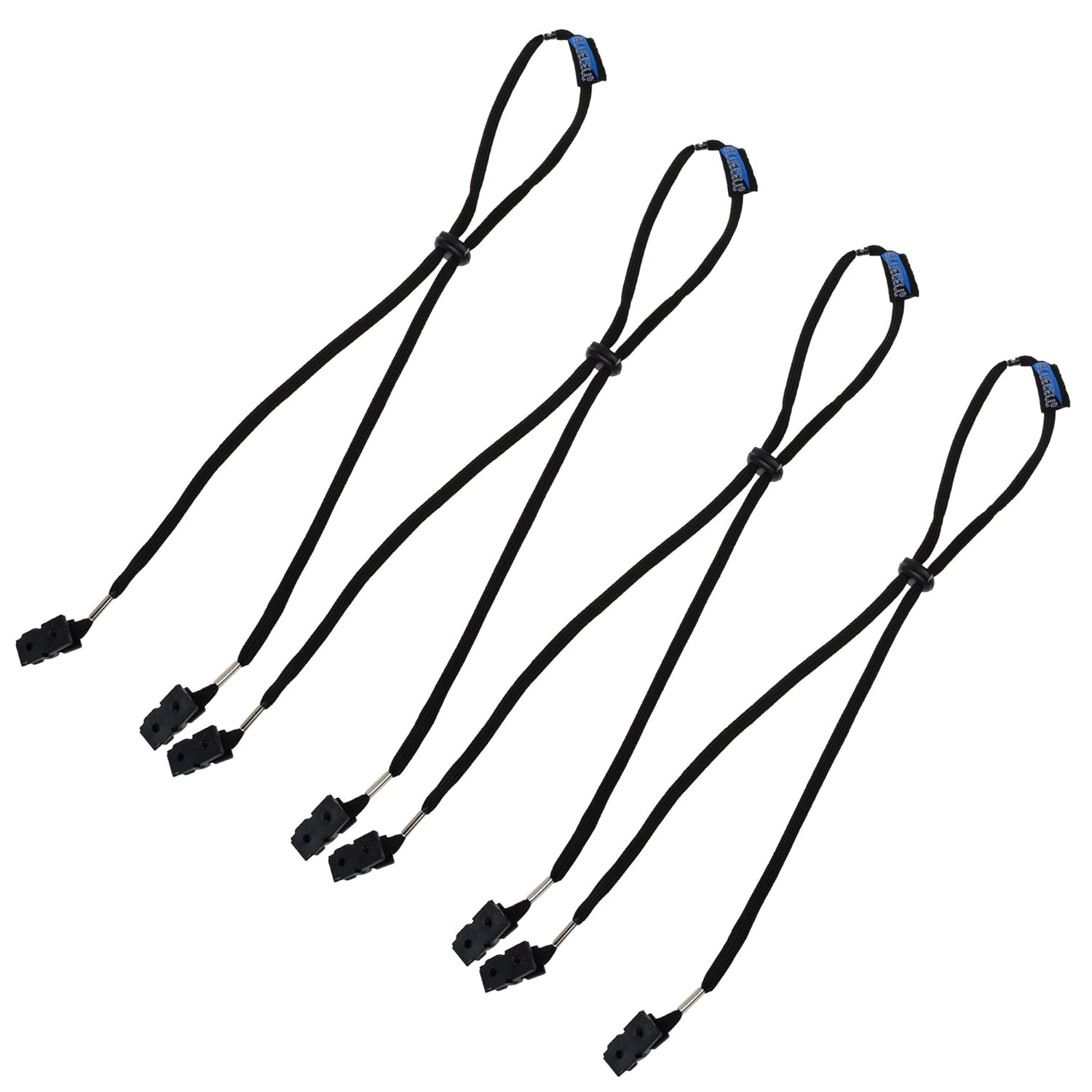 BLUECELL 4pcs Black Color Adjustable Hat Strap Clips, Cap Retainers ...