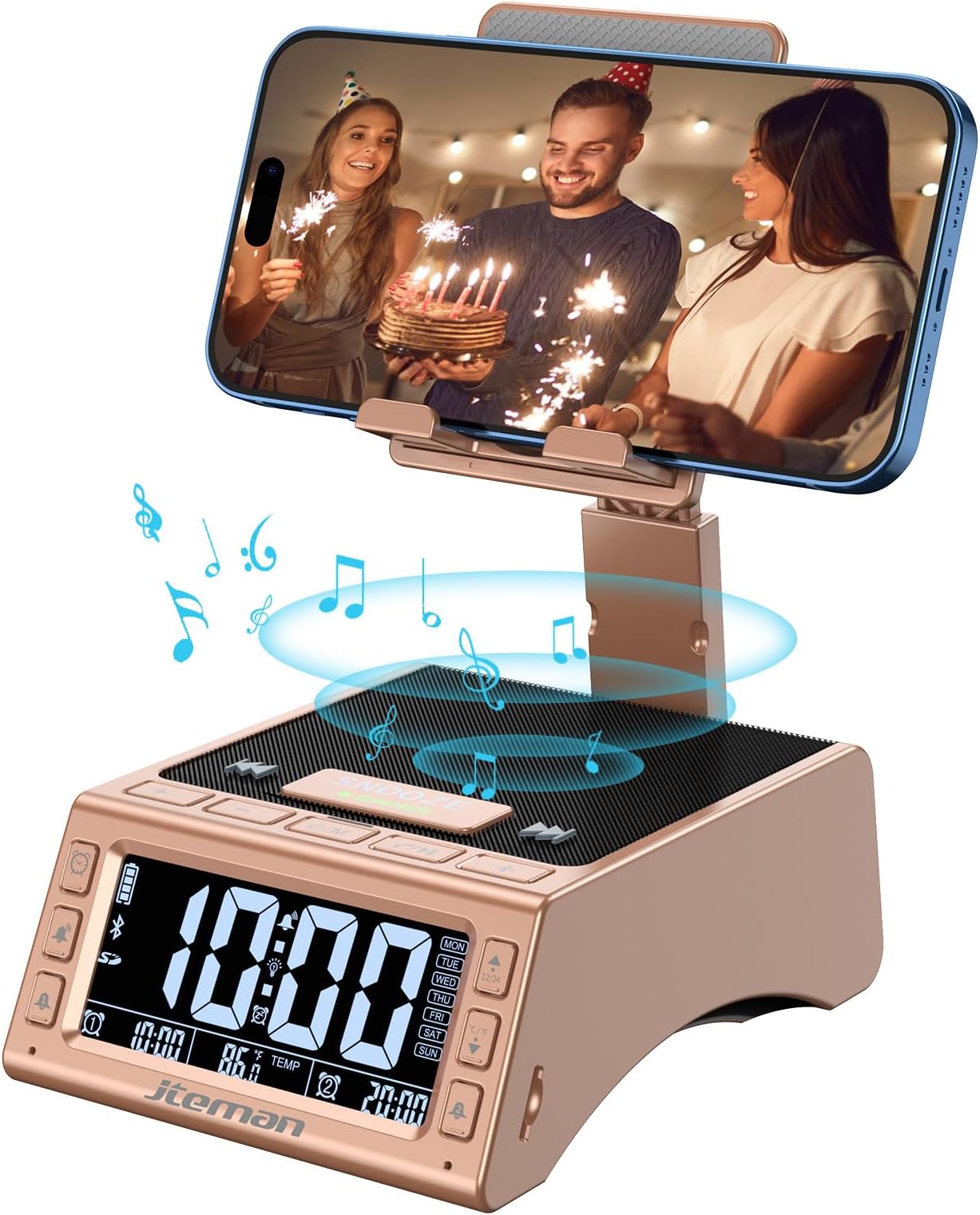 Amazon.com: JTEMAN Gifts for Men Women,Cell Phone Stand with Wireless ...