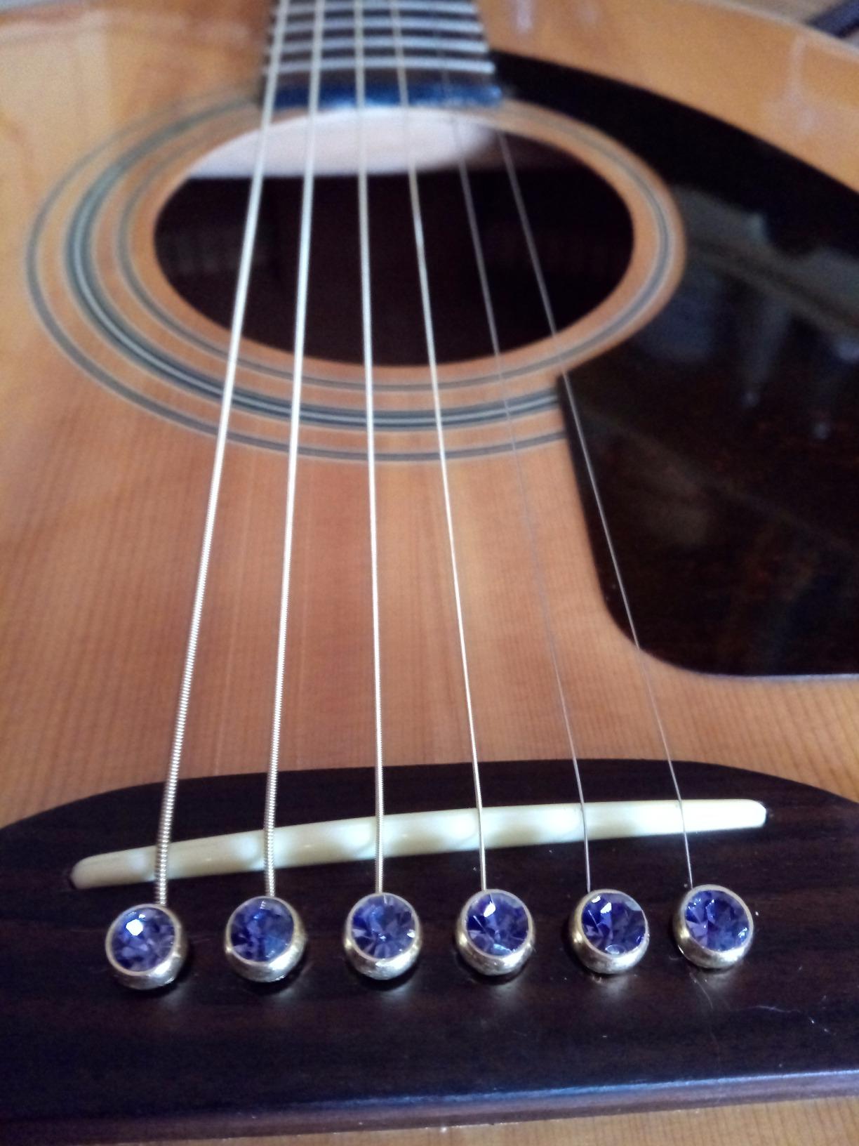 Dilwe Guitar Bridge Pin, 6Pcs Acoustic Guitar Bridge Pin Brass Bridge ...