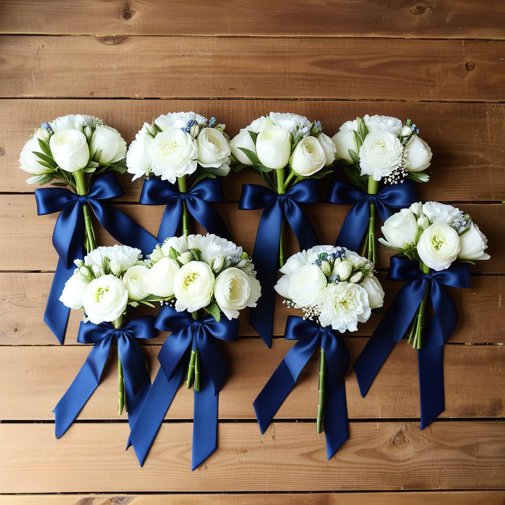 50mm Wide Royal Blue Ribbon for Gift Wrapping, Ribbons for Crafting ...