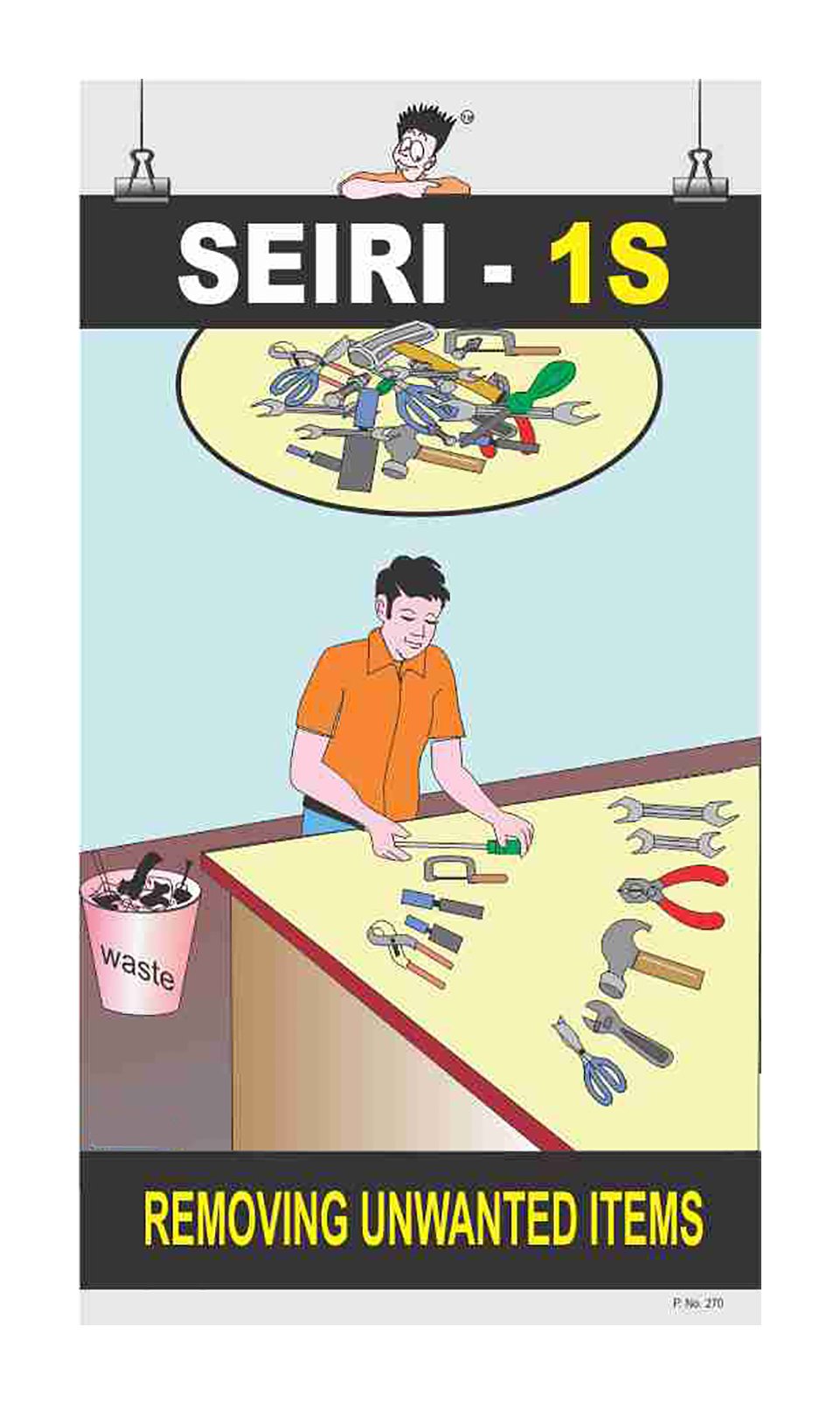 Posterkart Office Poster - Seiri 1s, 66 cm x 36 cm x 1 cm (VADPE270 ...
