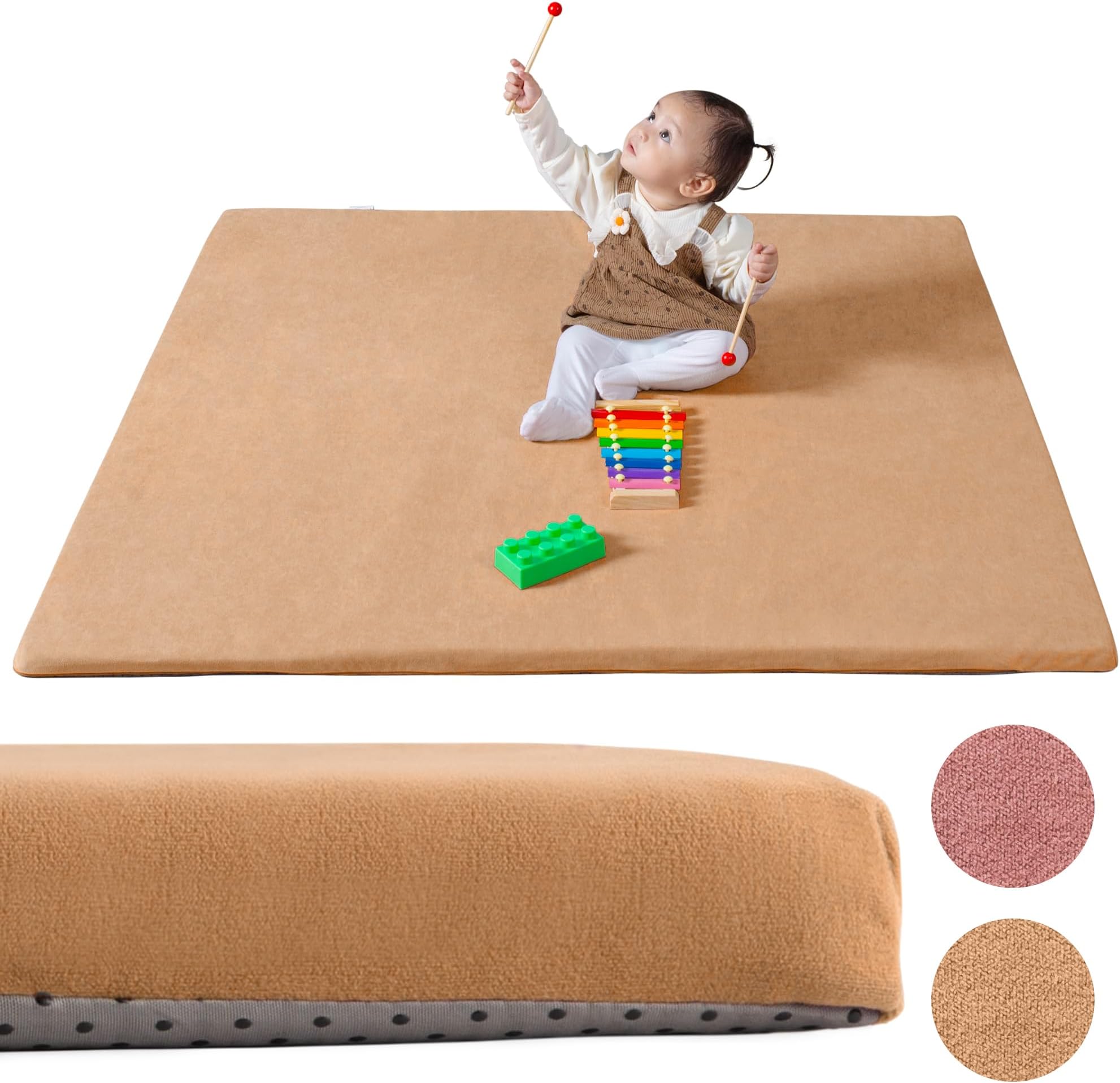 Amazon.com : Primica Padded Play Mat for Baby - Large Soft Foam Mat for ...