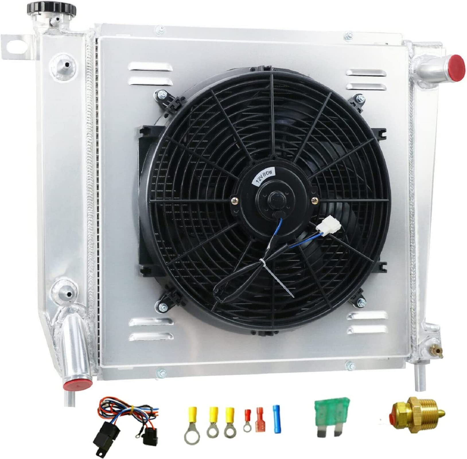 Cubauto 3 Row Aluminum Radiator For 1985 1994 Ford Ranger | Desertcart ...