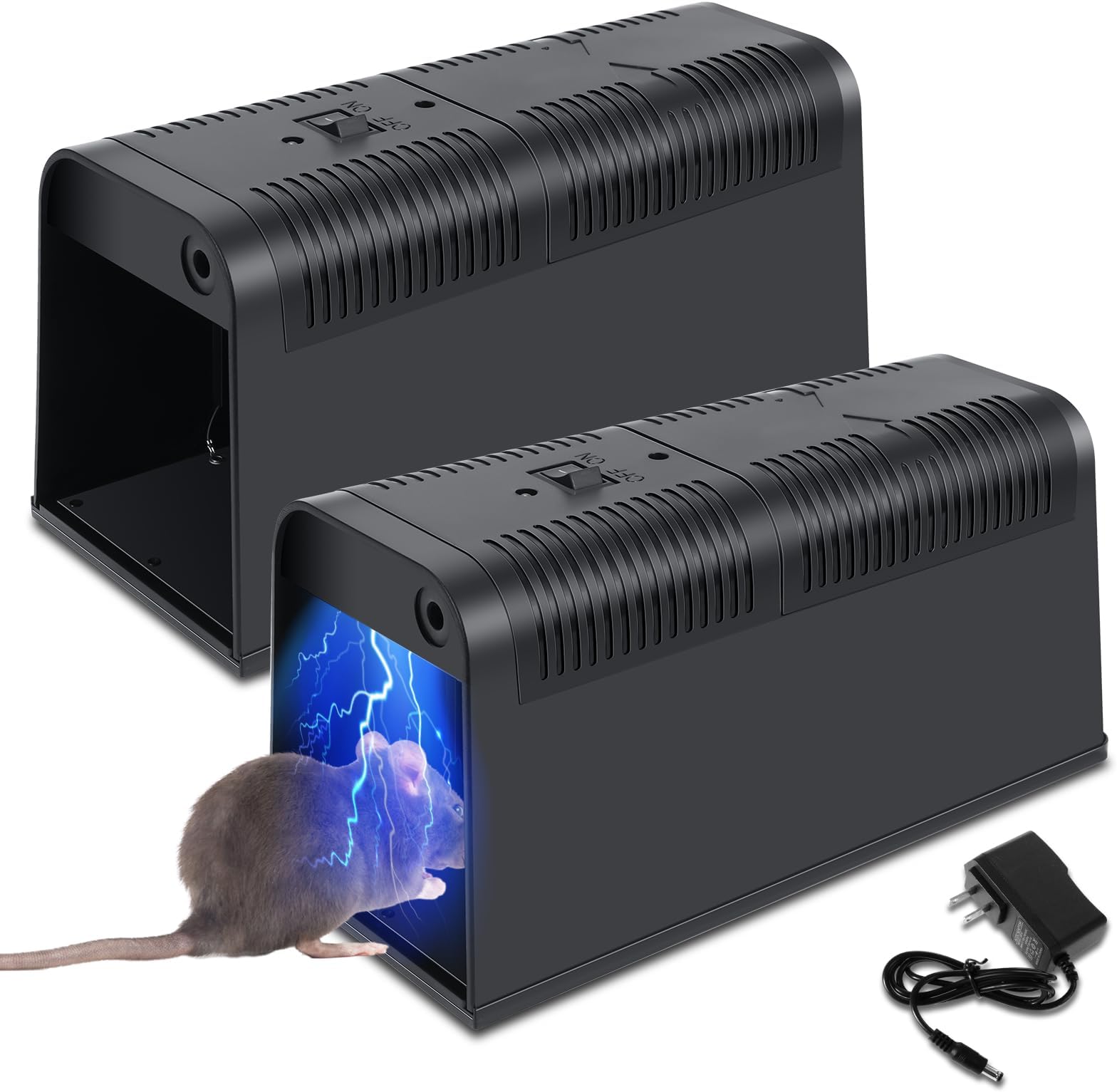 Amazon.com : Qualirey 2 Pack Reusable Electric Mouse Traps Anti Escape ...