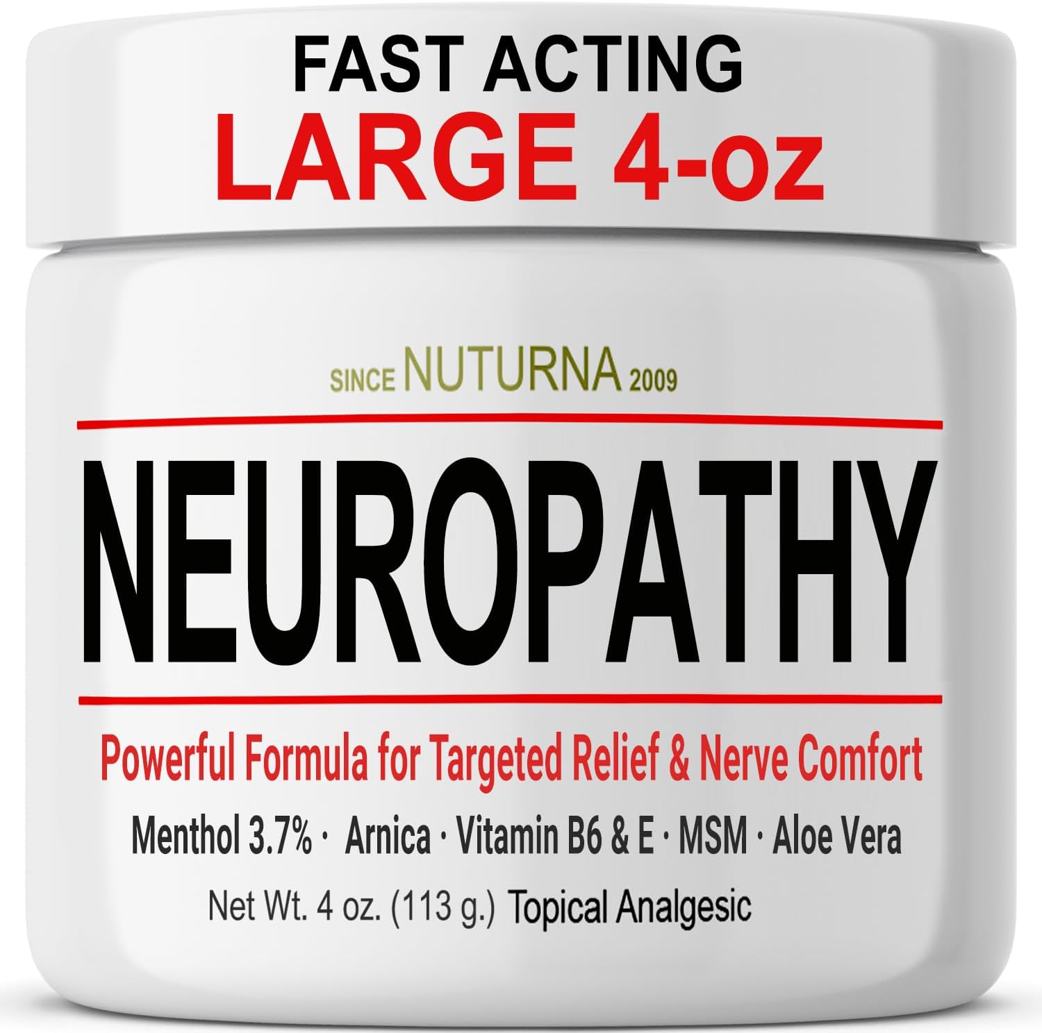 Amazon.com: Neuropathy Nerve Relief Cream - Fast Acting for Feet, Hands ...