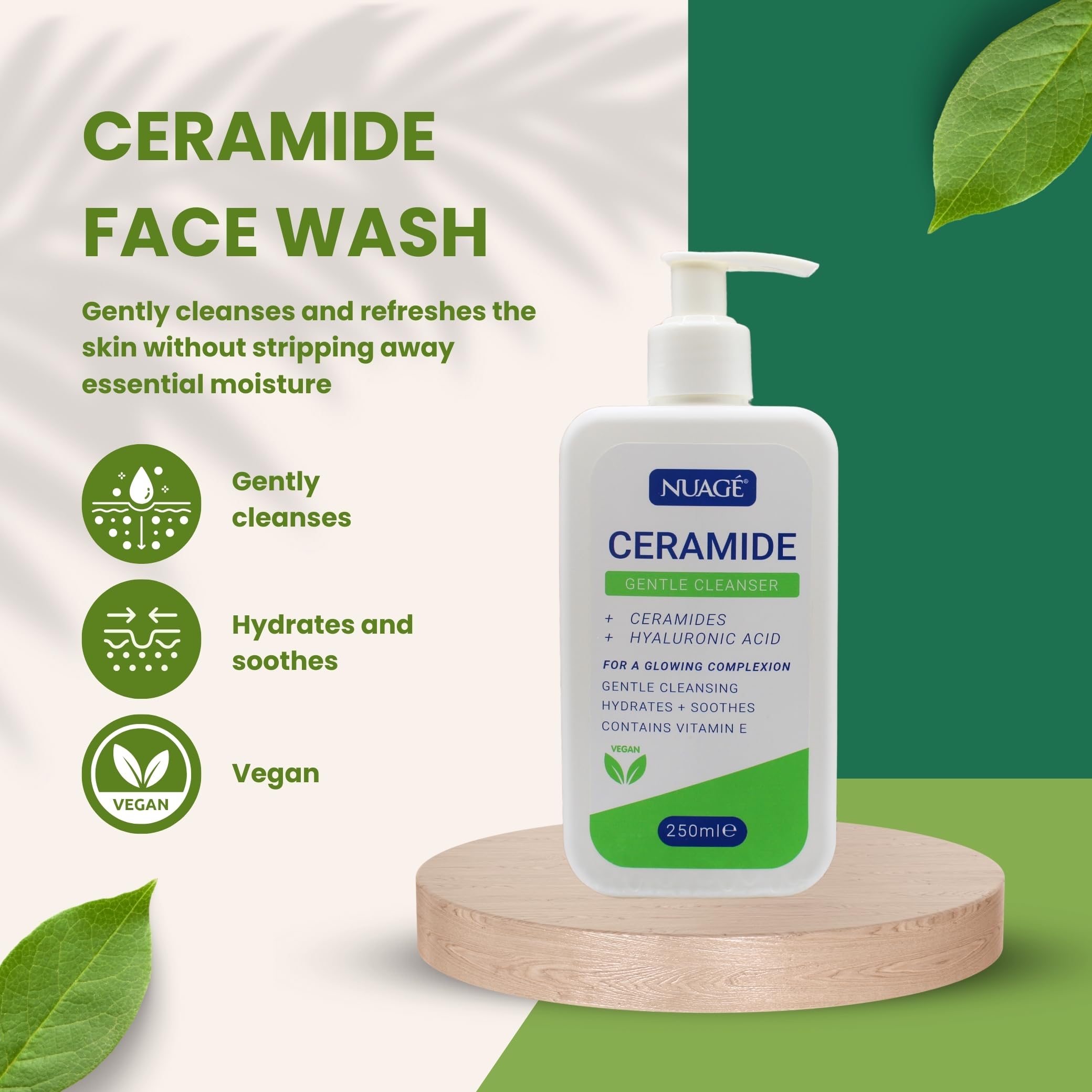 Ceramide moisturiser and Ceramide hydrating cleanser gel bundle 2 x ...