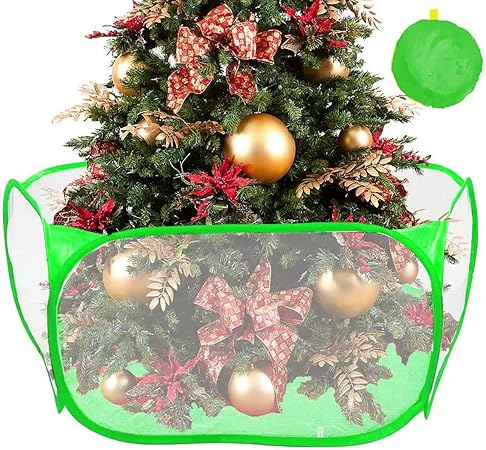 Amazon.com : Christmas Tree Fence Barrier for Small Pets, Pop Up Fence ...