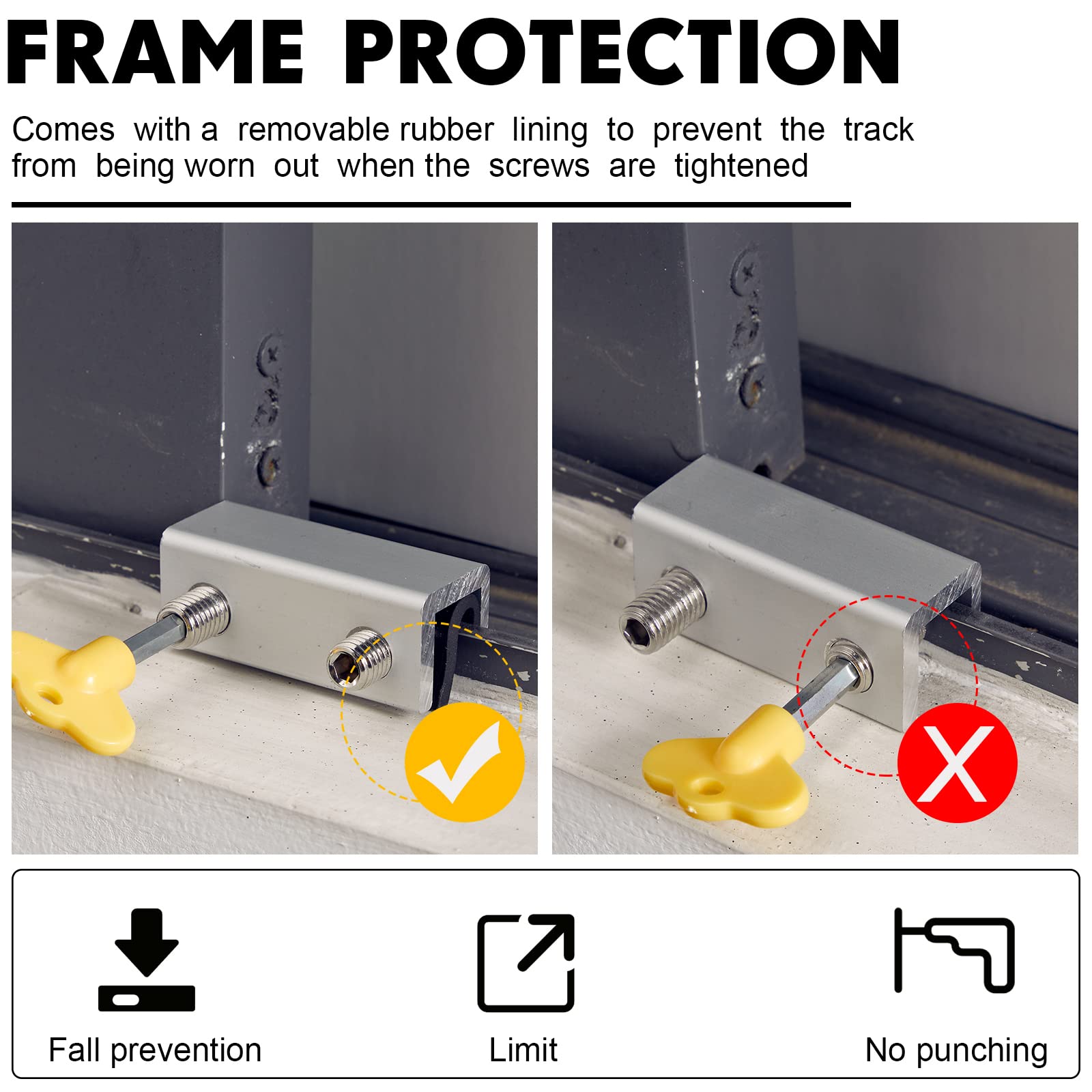 12 Pack Sliding Window Locks Bulk with Key Window Security Bars ...