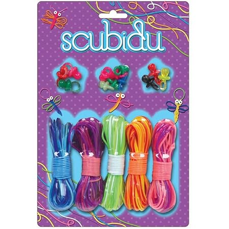 Deluxe Scoobie Fashion Strings Kit - 50 Scoobies Scubidu with 12 Beads ...
