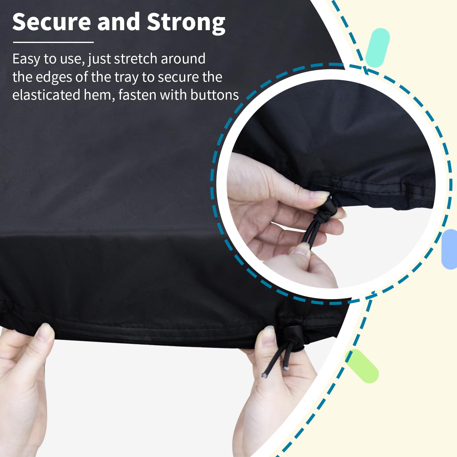 YUJHON Tuff Tray Cover, Sand Water Pit Tuff Tray Table Cover with ...