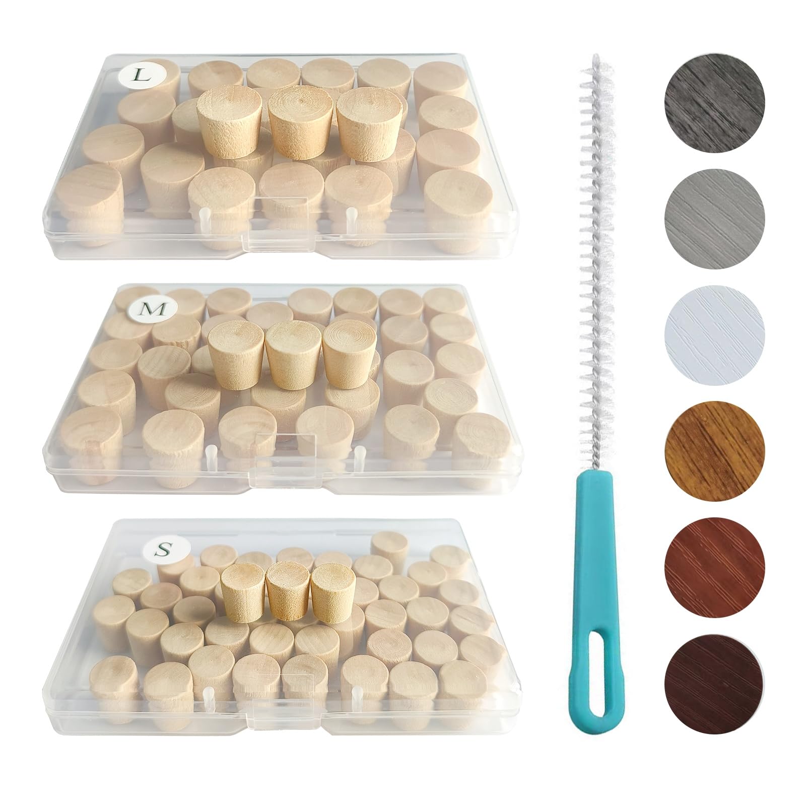 Amazon.com : Tensland 218 Pieces 3-in-1 Carpenter Bee Holes Repair Kit ...