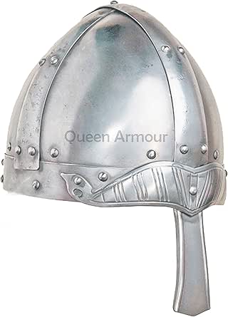 Queen Armour Medieval Viking Spangenhelmet Battle Ready Viking Nasal ...