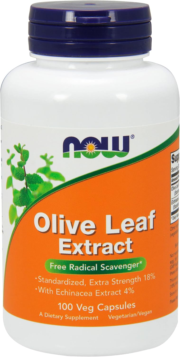Amazon.com: NOW Foods Olive Leaf Extract with Echinacea, 100 Capsules ...
