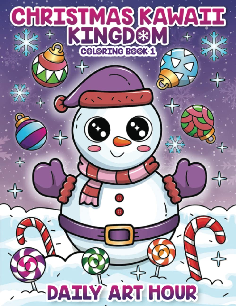 Buy Christmas Kawaii Kingdom Coloring Book 1: Cute Adorable Pastel Goth ...