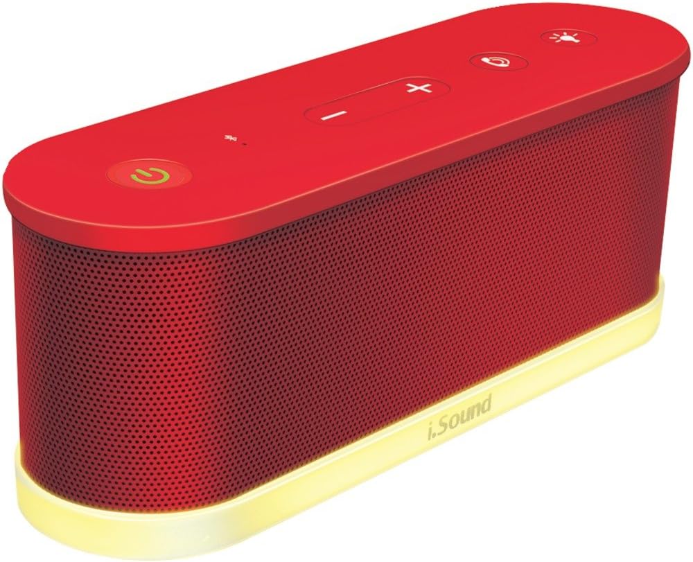 ISOUND ISOUND-5425 Waves Bluetooth(R) Speaker (Red) (ISOUND-5425 ...