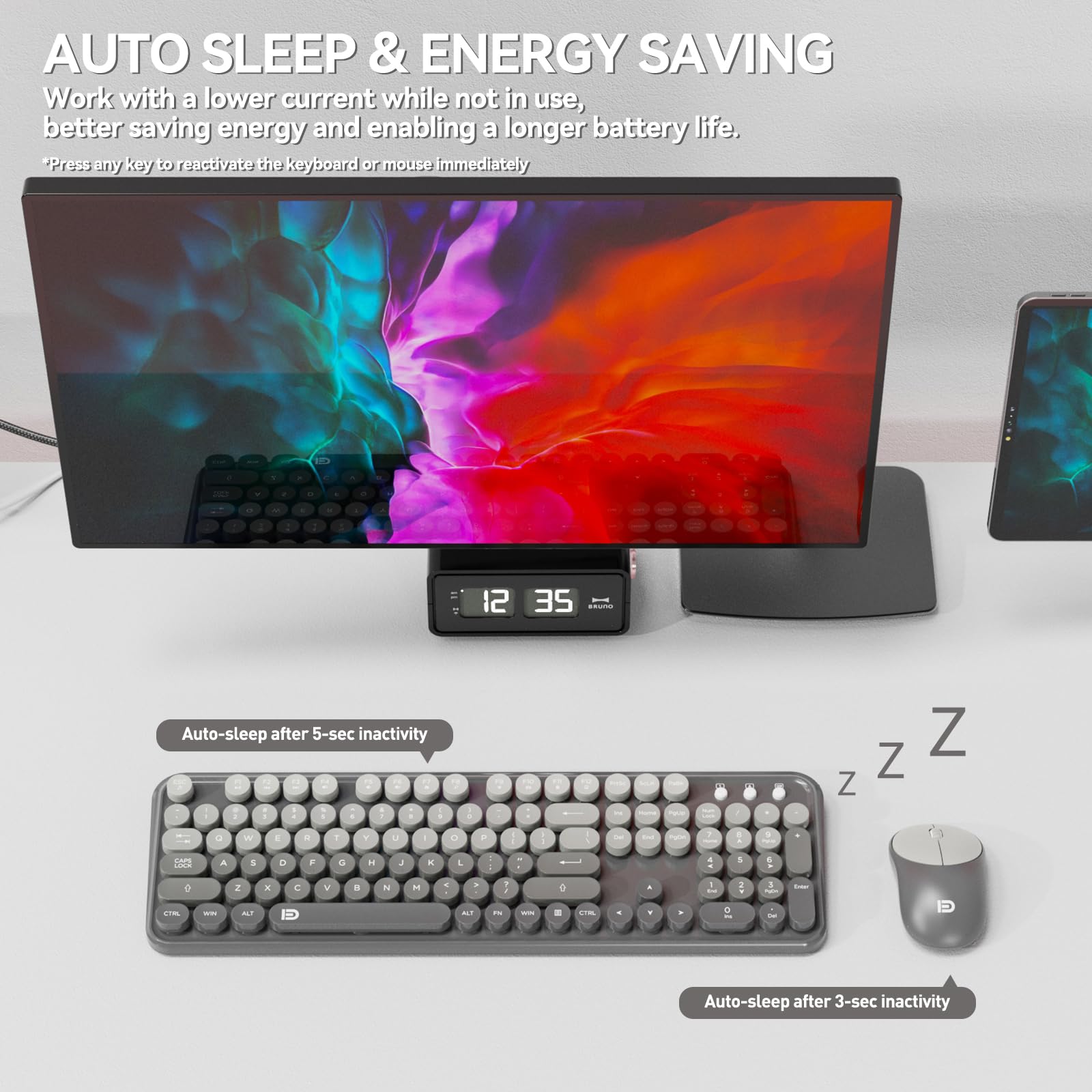 Mouse And Keyboard FD 2.4GHz Wireless Keyboard And Mouse Set With ...