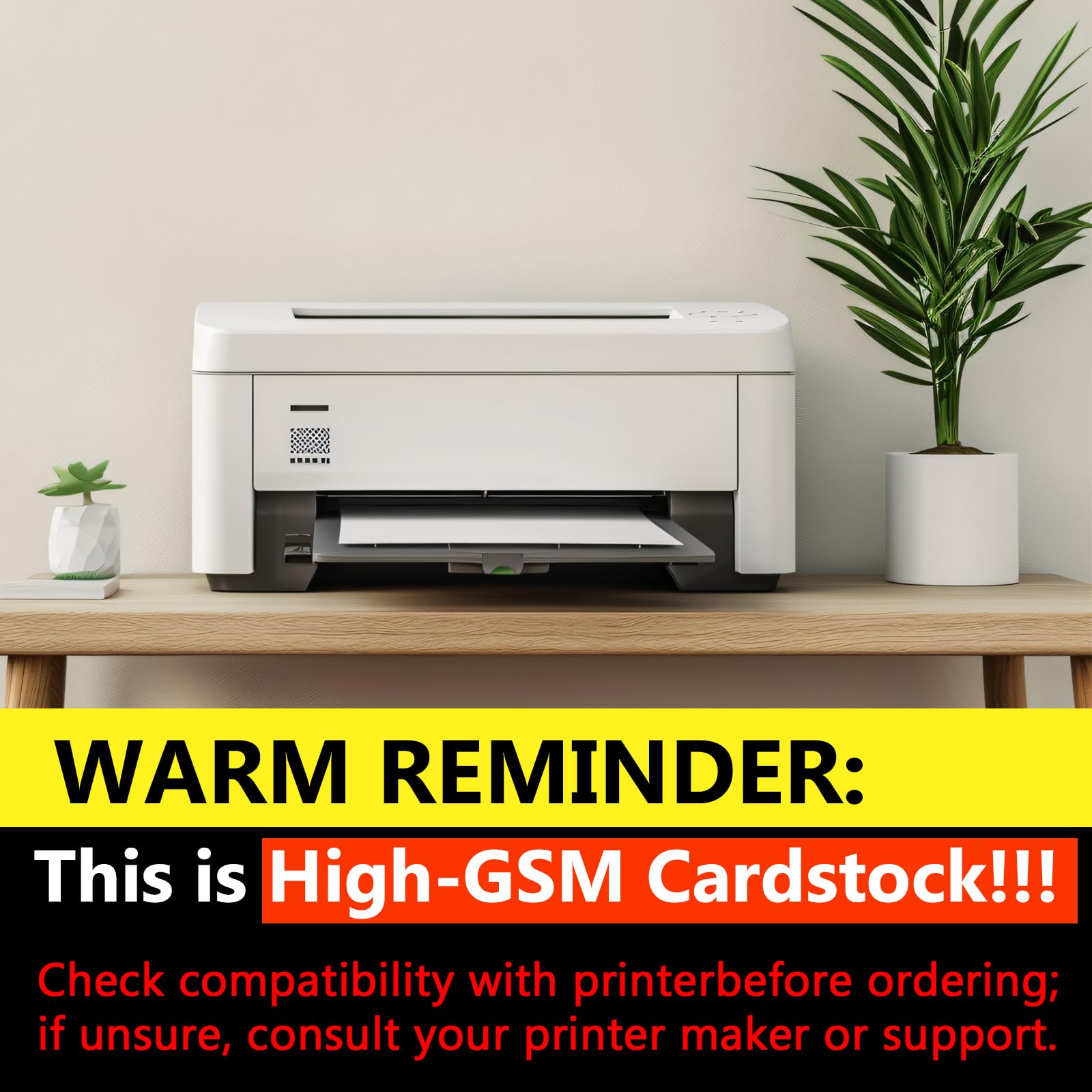 Snapklik.com : 50 Sheets White Cardstock 8.5” X 11”, 92lb/250gsm Card ...