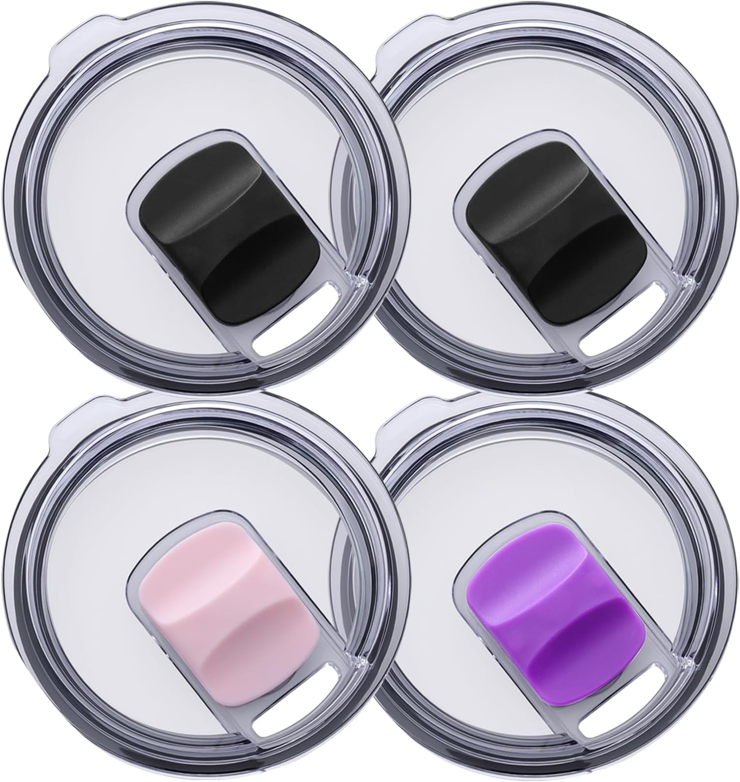 Amazon.com: 2 Pack 30oz Magnetic Tumbler Lid with 6 Magnetic Slider ...