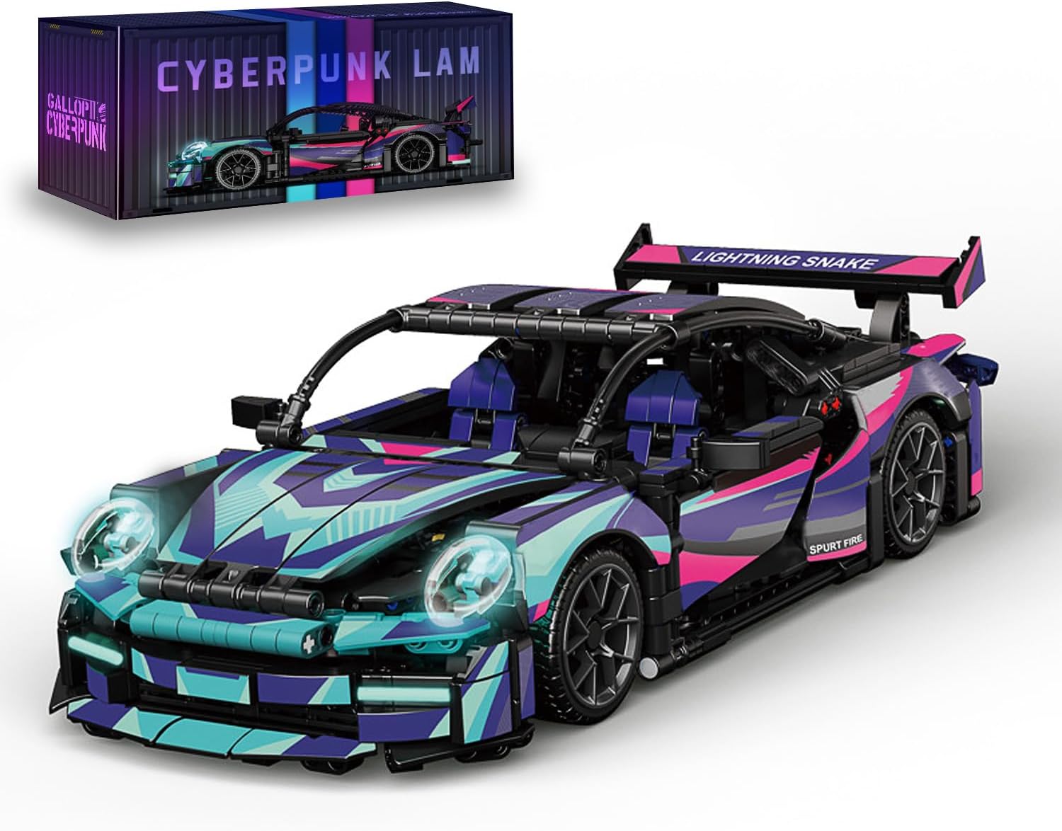 Technik Voiture Sport Blocs Ensemble, 1114 Pièces Course Construction ...