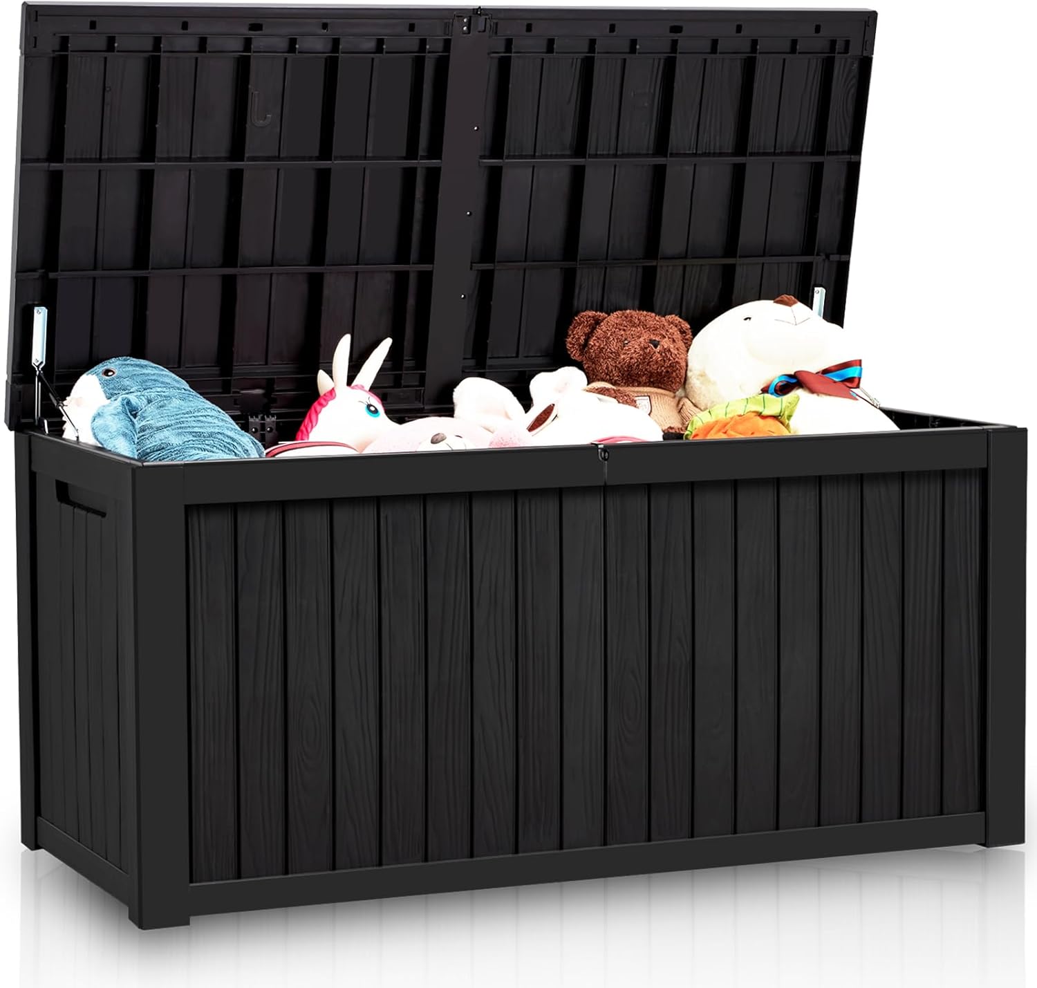 Amazon.com: Homguava 160 Gallon Outdoor Storage Box, Waterproof Resin ...