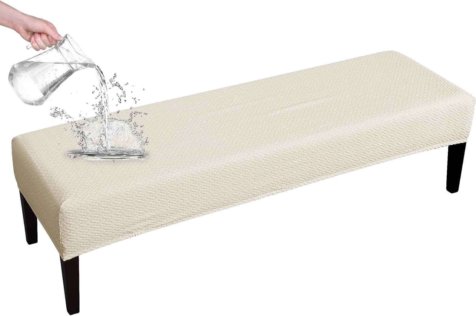 Amazon.com: WOMACO Dining Room Bench Covers Stretch Spandex Upholstered ...