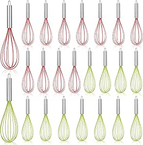 Amazon.com: FoldTier 24 Sets 10 Inch Christmas Whisks Gifts DIY ...