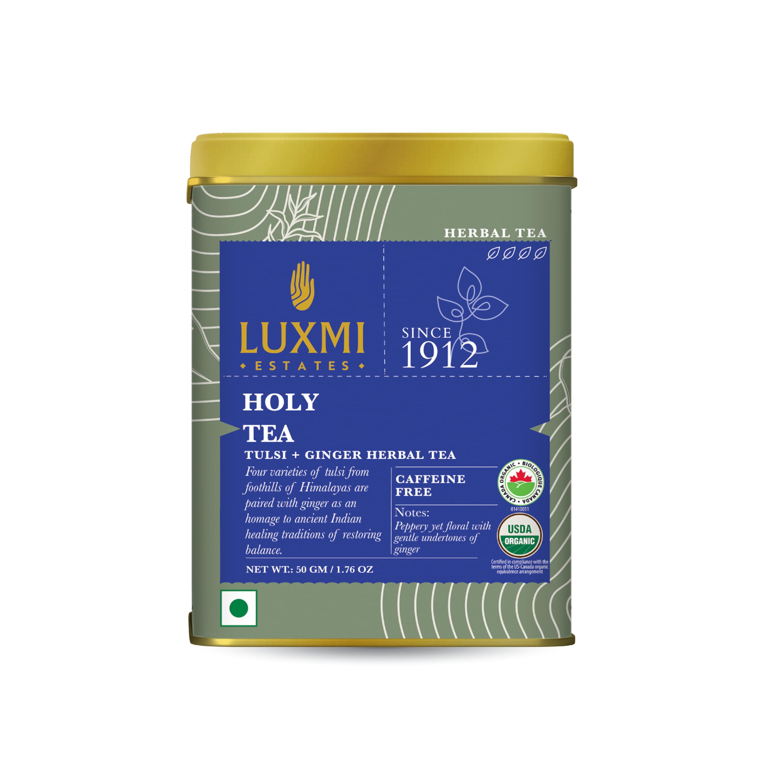 Amazon.com: Luxmi Estates - Holy Basil - Organic Tulsi Tea - Loose Leaf ...
