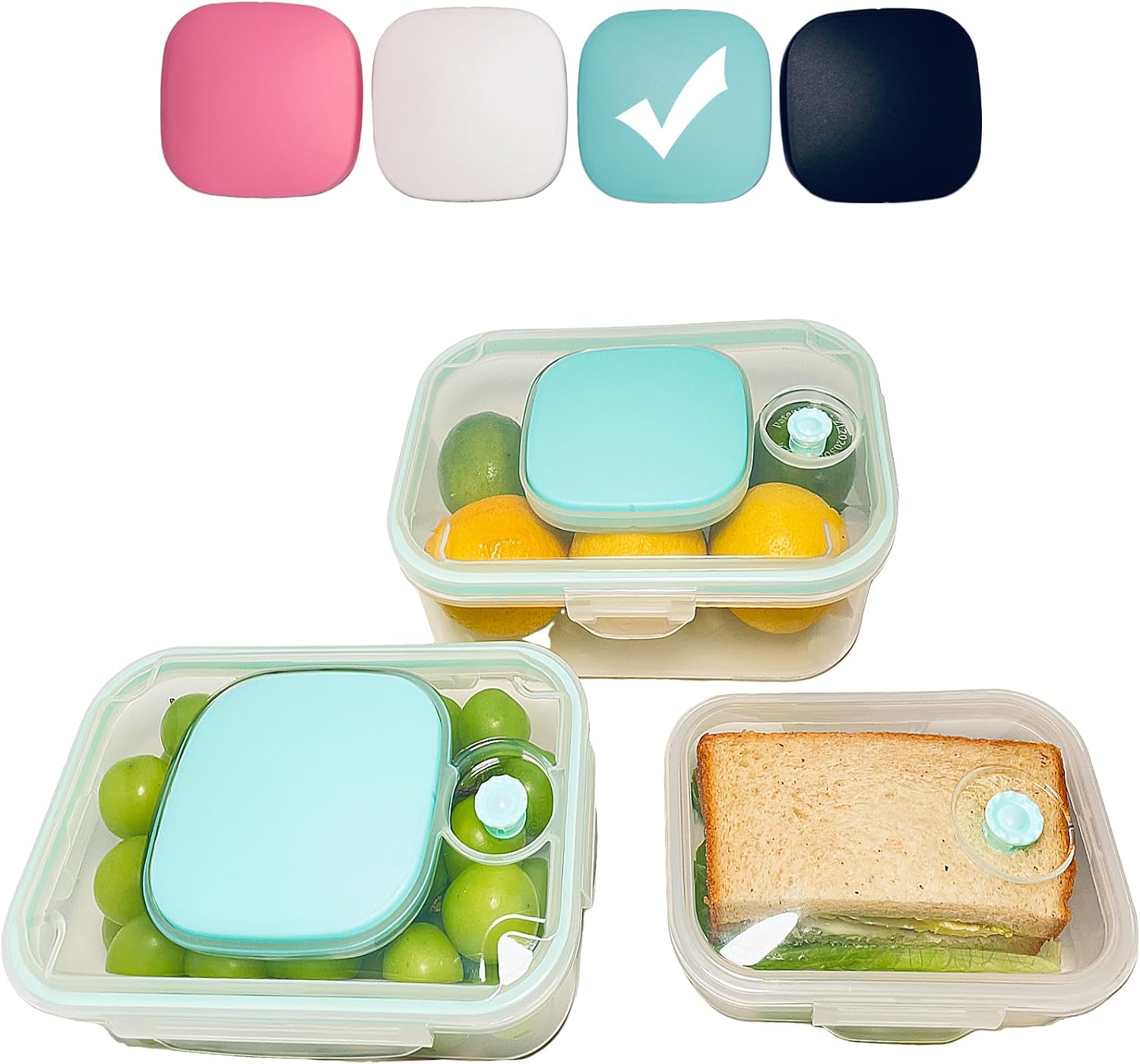 Amazon.com: HelpyLife Vacuum Seal Containers for Food Storage, Press ...