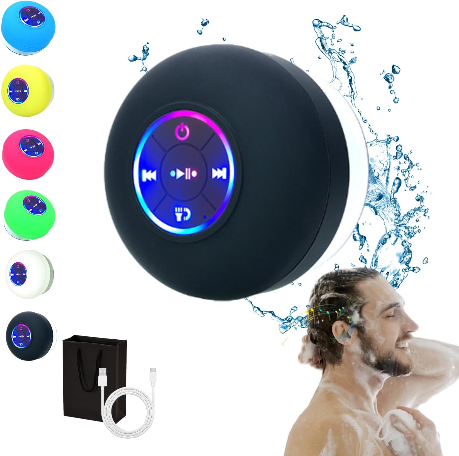 Amazon.com: Integralz Shower Speaker, Bathroom Waterproof Wireless ...