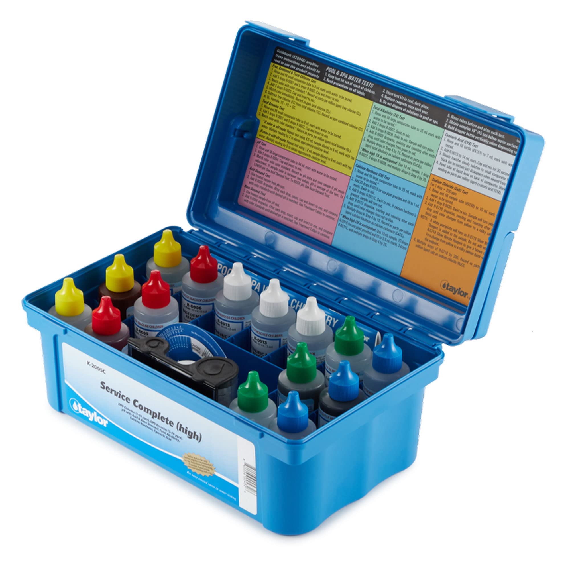 Buy Taylor Complete Pool & Spa Test Kit - High Range K-2005C 2 oz ...