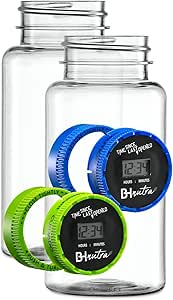 BH NUTRA 2 Pk-Time Since Last Opened Child Resistant Pill Timer Cap for ...