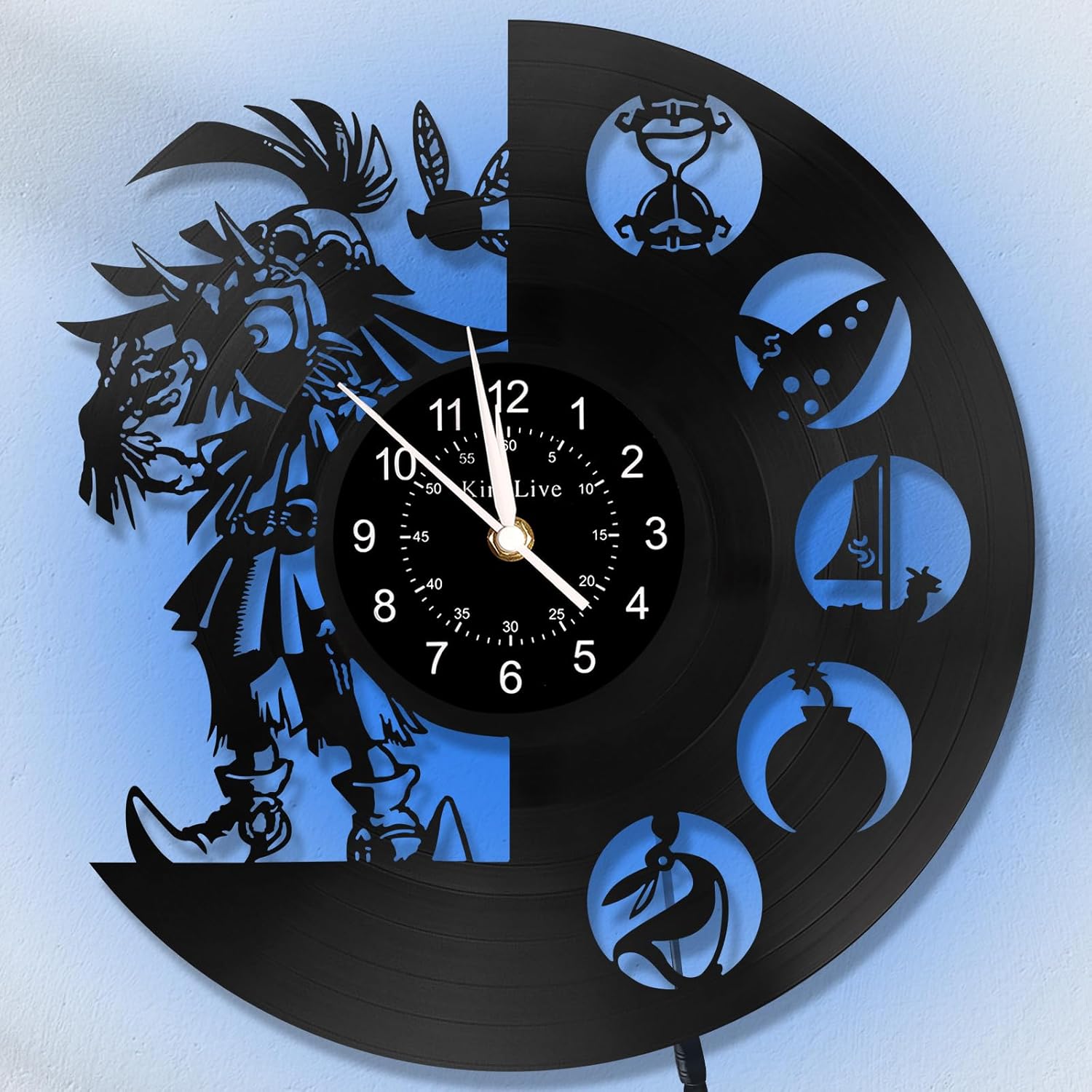 Amazon.com: KingLive Game Anime Vinyl Record Wall Clock, Action ...