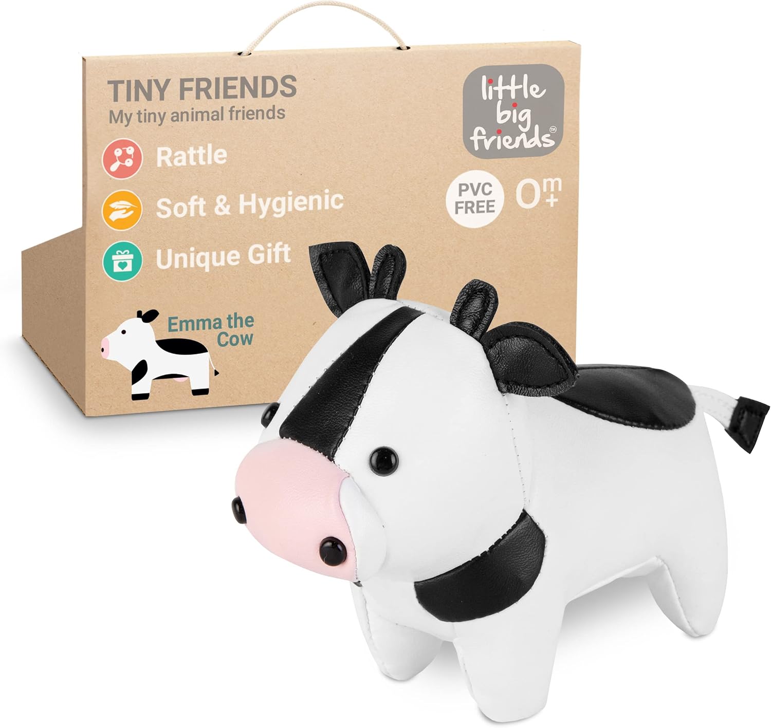 Amazon.com: Little Big Friends Tiny Friends | Soft Baby Rattle Toy ...