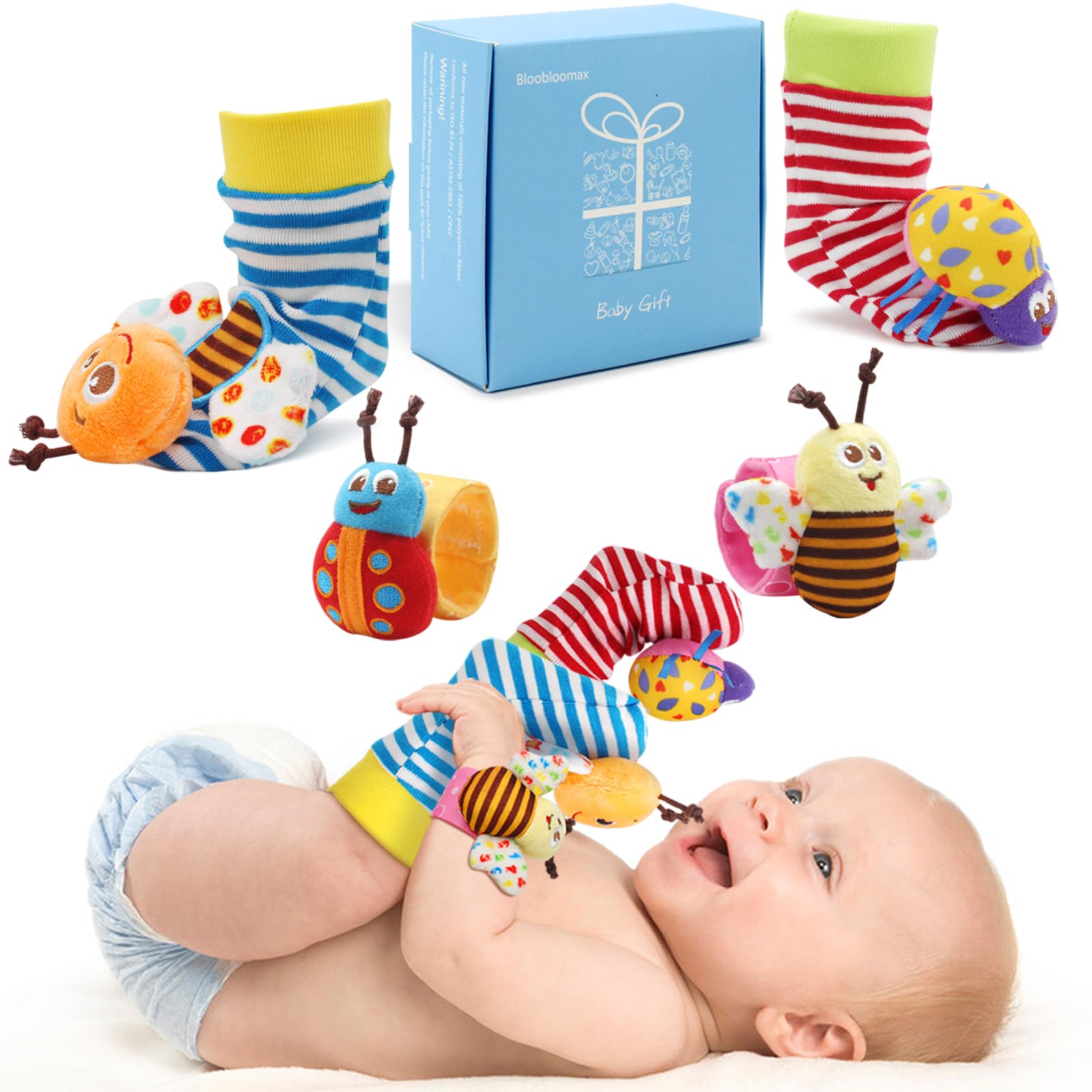 Amazon.com: Bloobloomax Baby Rattles Toys for 0-12 Month, Infant Girl ...