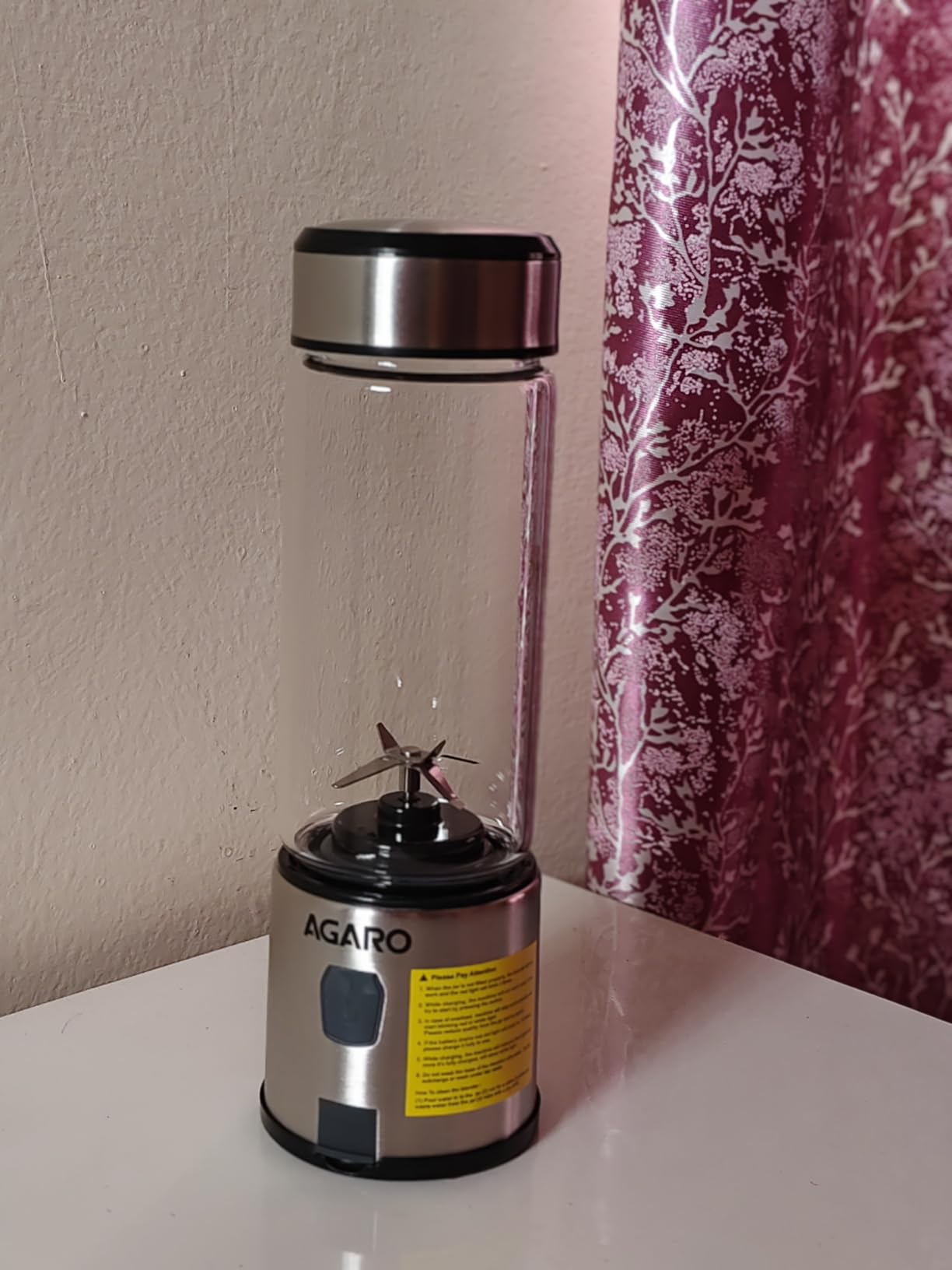 AGARO Galaxy Portable Blender for Smoothie & Milk Shakes, 450ml, USB ...