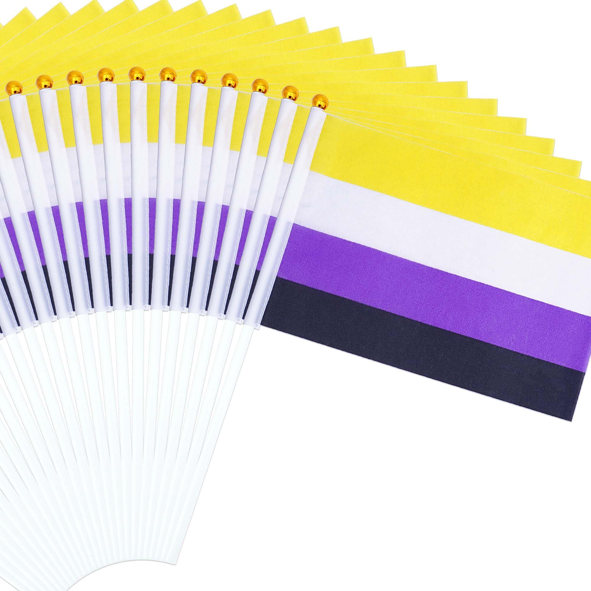 Snapklik.com : 50 Pack Nonbinary Pride Flags Pride Month Accessories ...