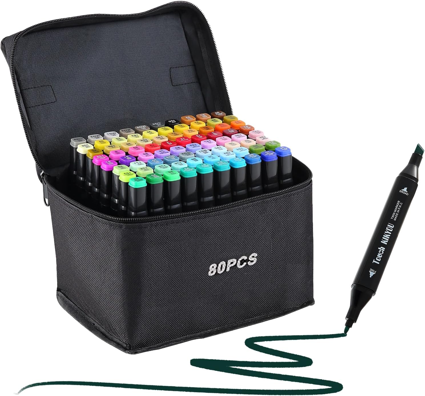 hangfan 84 Couleurs Feutre a Alcool, Feutres Alcool Double Pointe ...