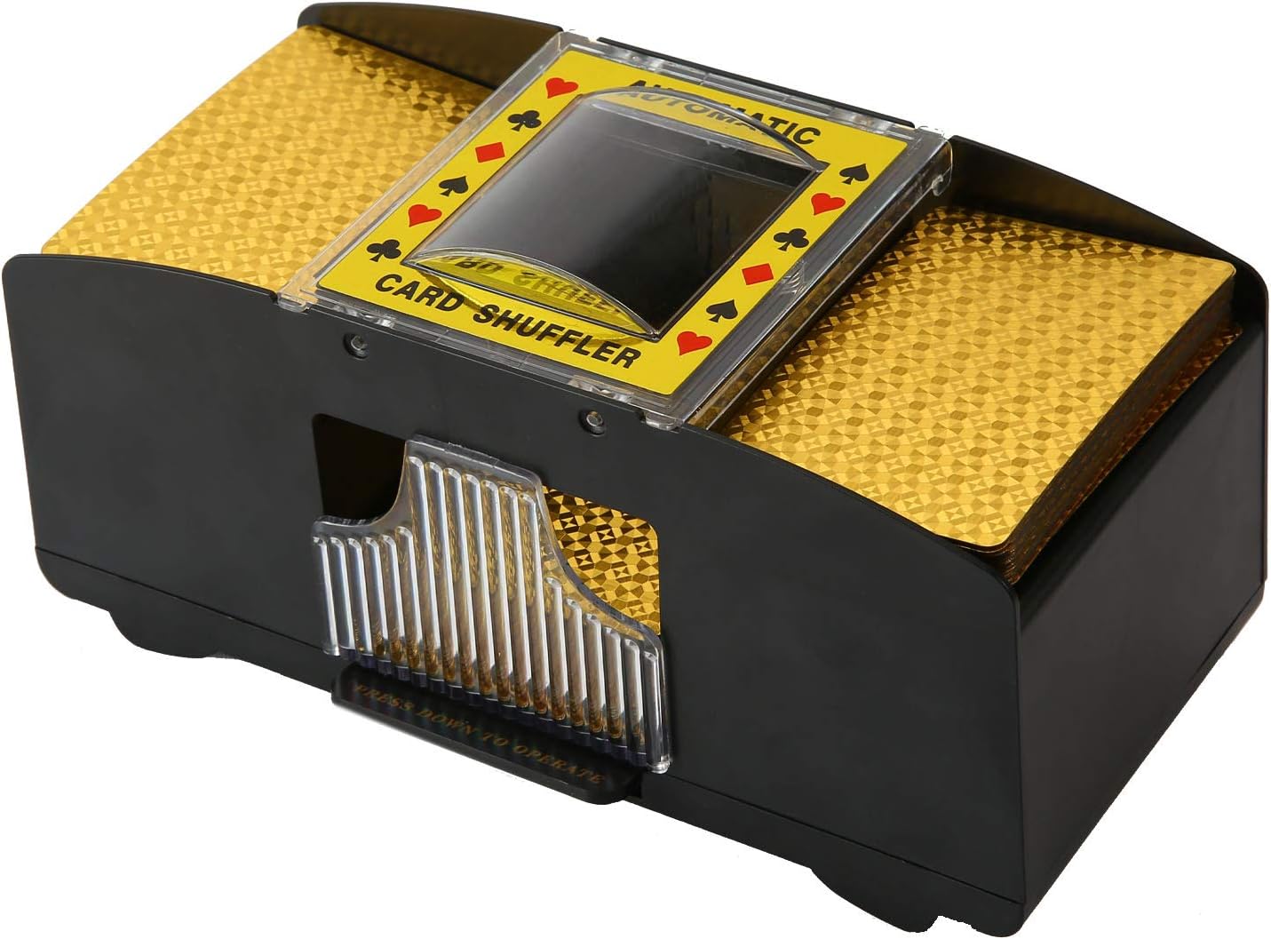 Yokawe Playing Card Shuffler, 2 Deck Automatic Battery Operated ...