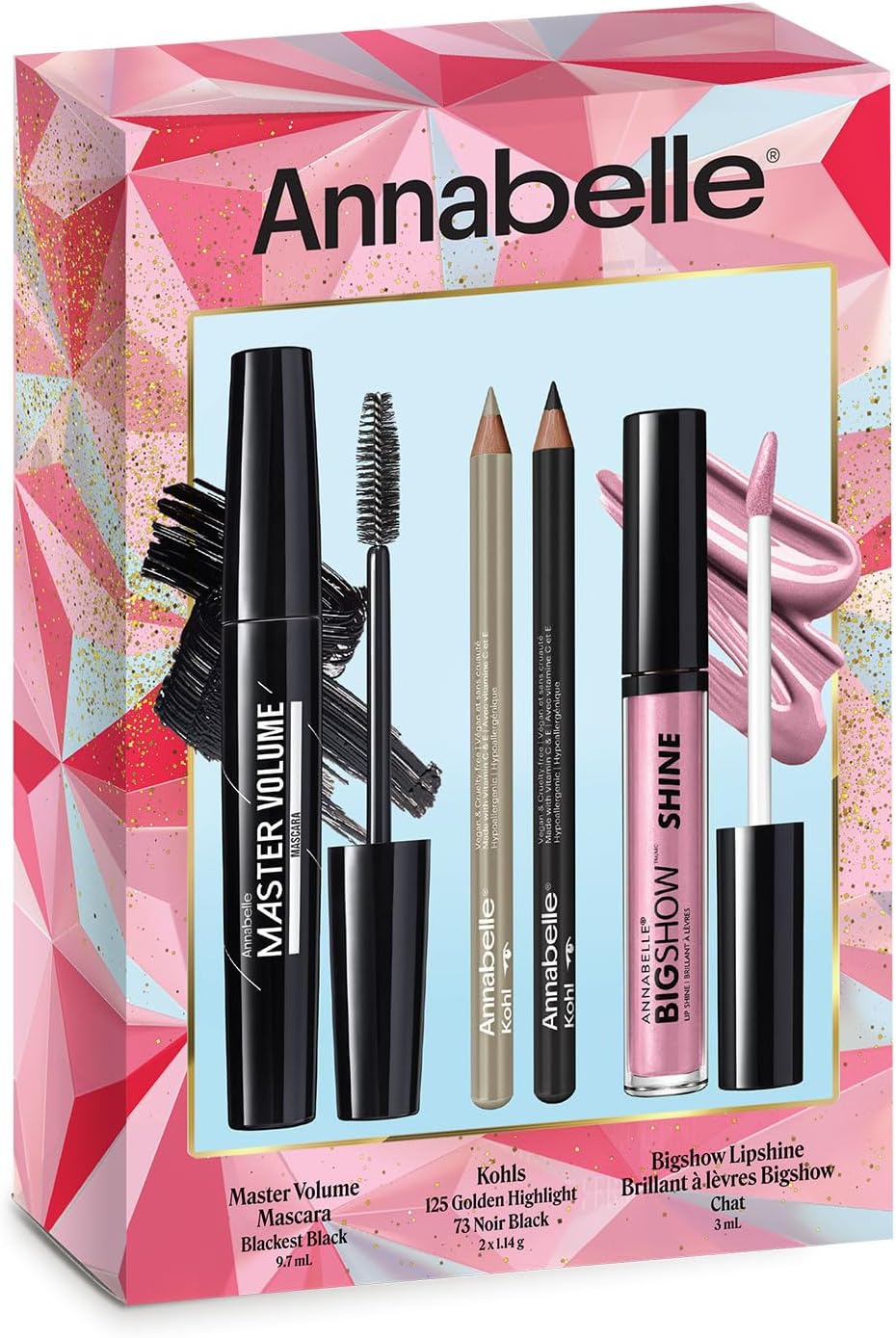 Annabelle Holiday Gift Set, Complete Holiday Festive Look with Mascara ...
