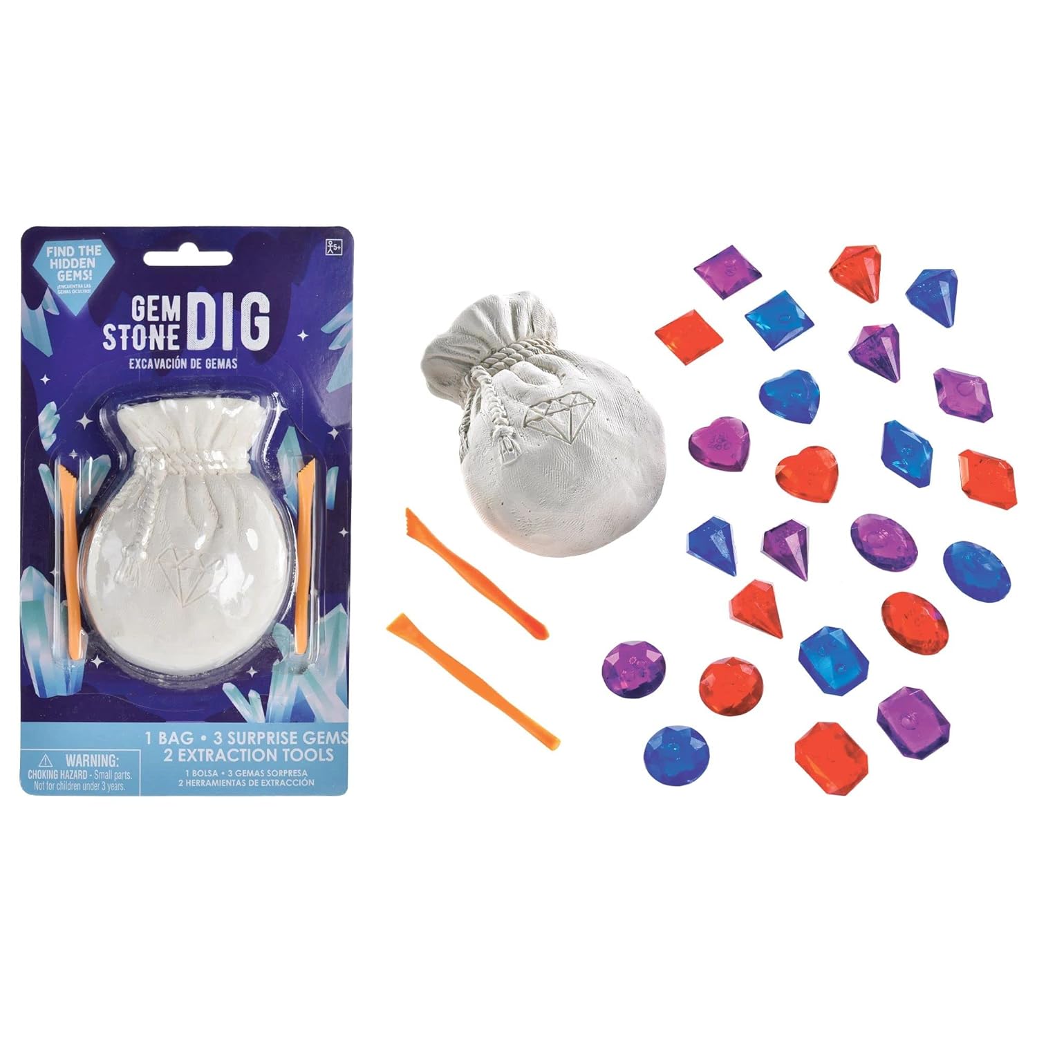 Buy Gem Dig Toy - 4 3/8" x 3" | Multicolor | 1 Pc. Online at Low Prices ...