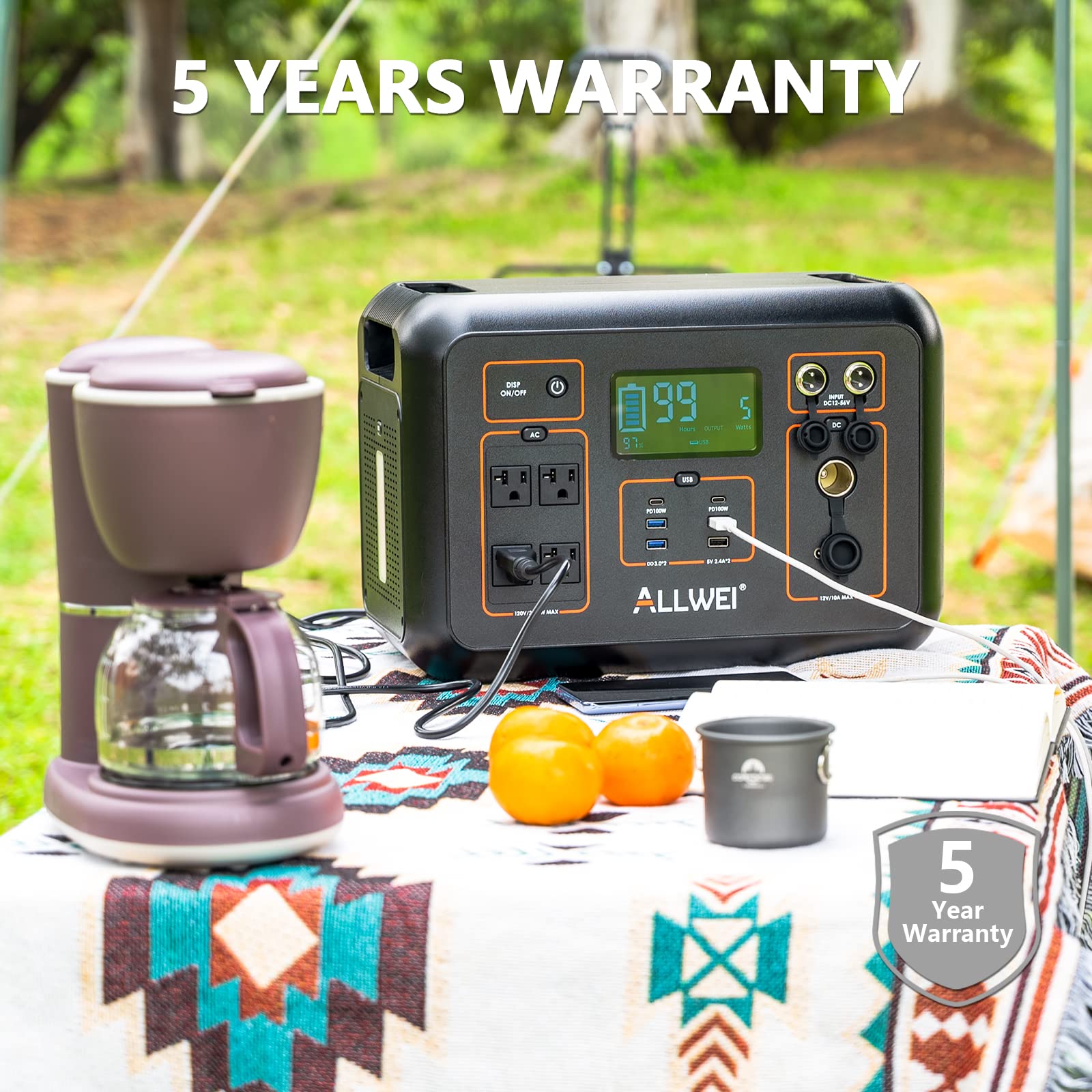 Snapklik.com : ALLWEI Solar Generator 2000W(Peak 4000W)