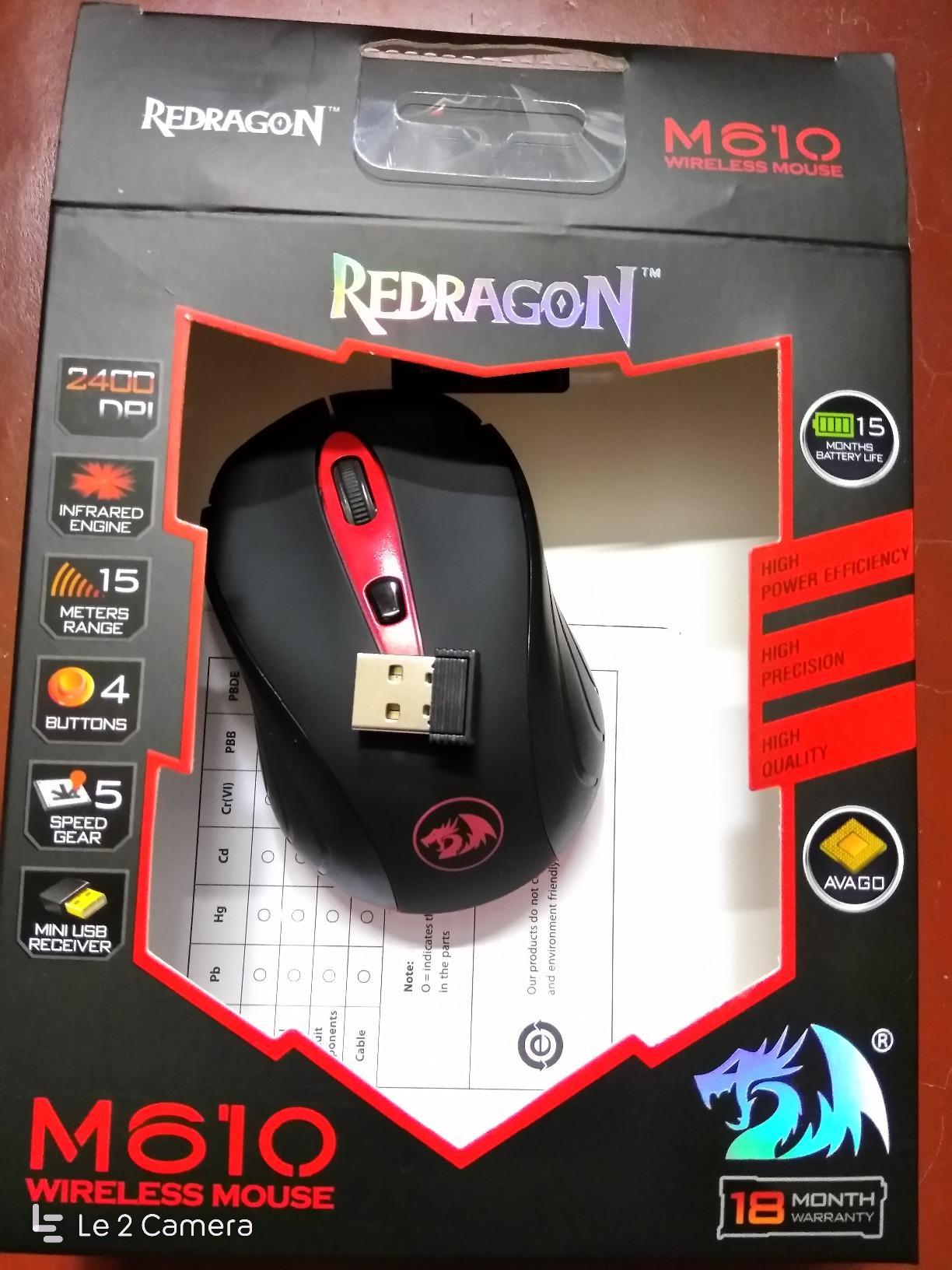 Amazon.in: Buy Redragon 2.4GHz Wireless Mouse M610-2400 DPI (1000/1500 ...