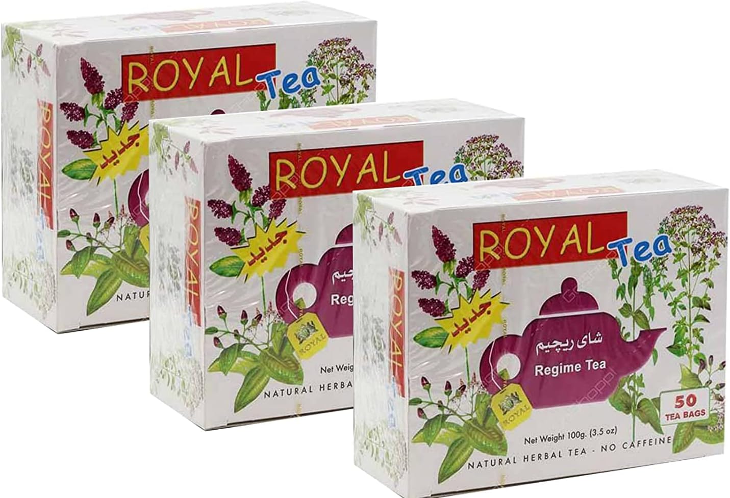 Amazon.com : 1 Pack of Royal Regime Tea 50 Sachets : Grocery & Gourmet Food