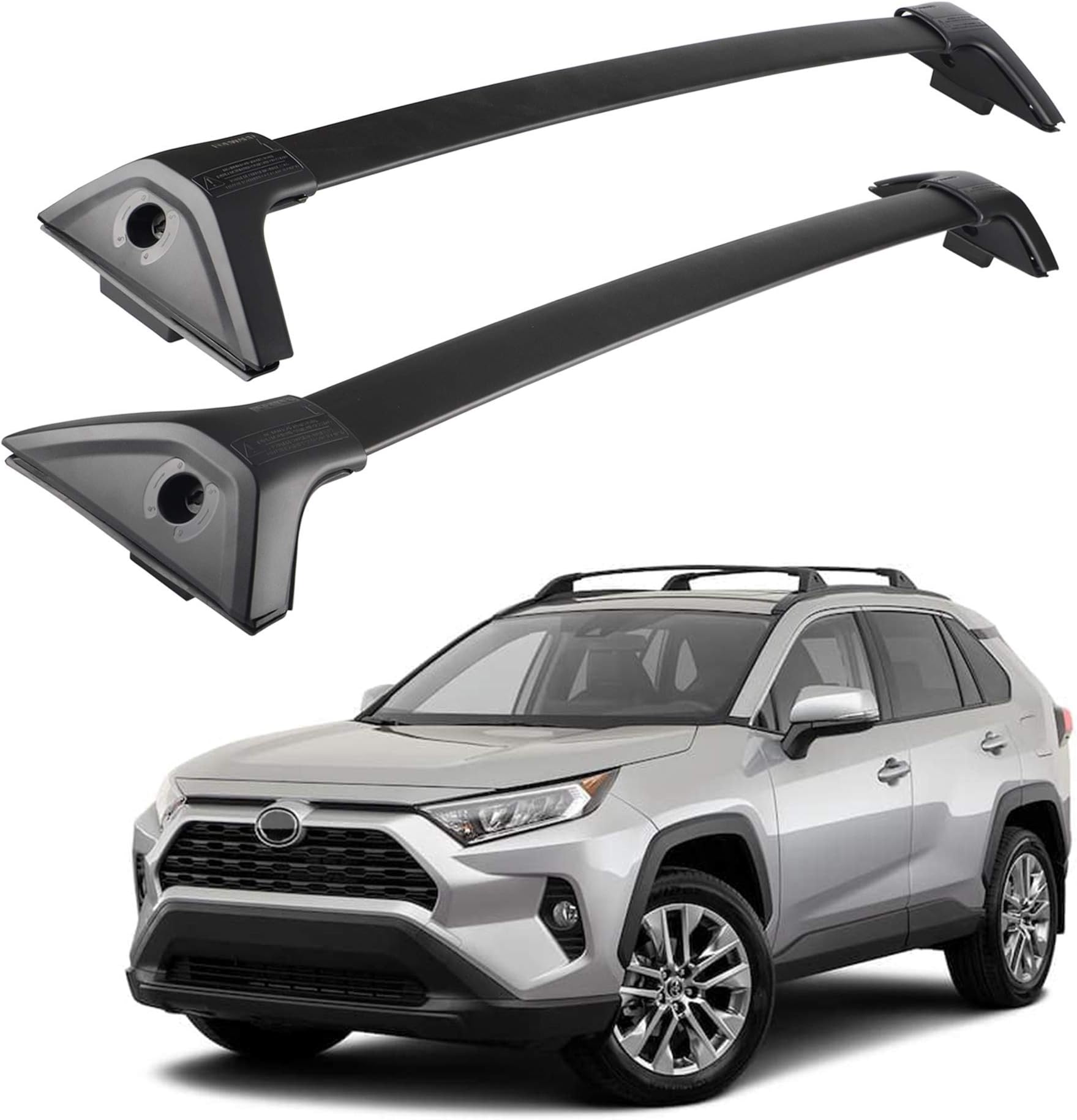 Richeer Roof Rack Cross Bars for 2019-2024 RAV4 with Side Rails,Cargo ...