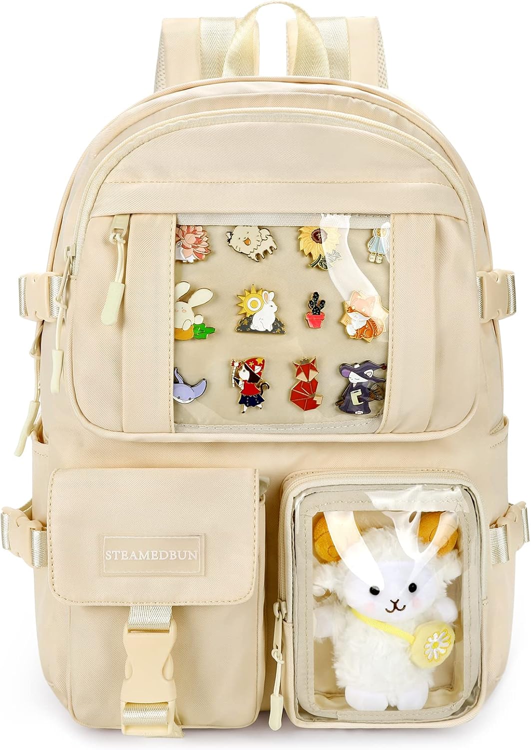 Amazon.com | STEAMEDBUN Kawaii Backpack Cute Aesthetic Backpack for ...