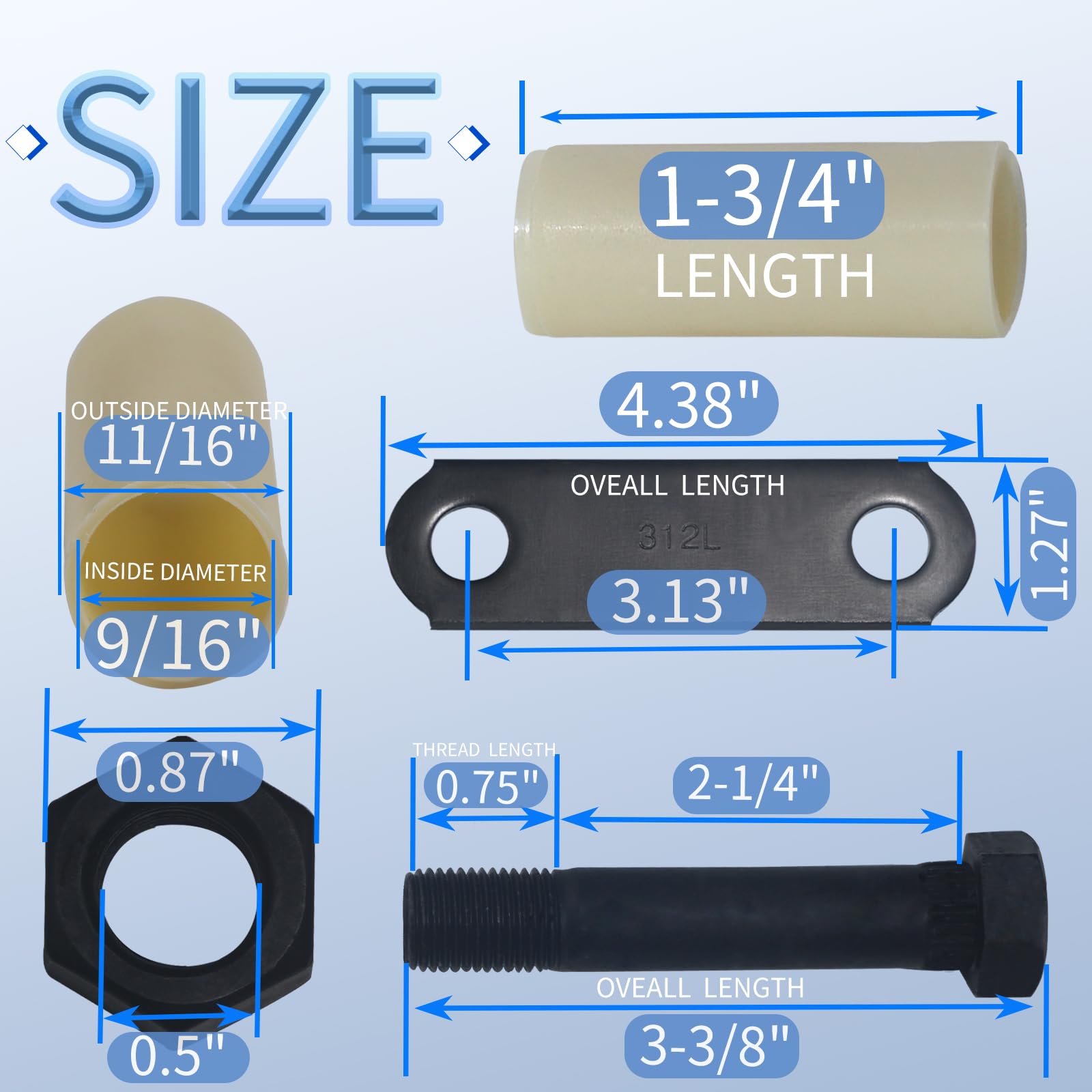 Snapklik.com : iBroPrat Trailer Axle Shackle Kit, Tandem Axle Trailer ...