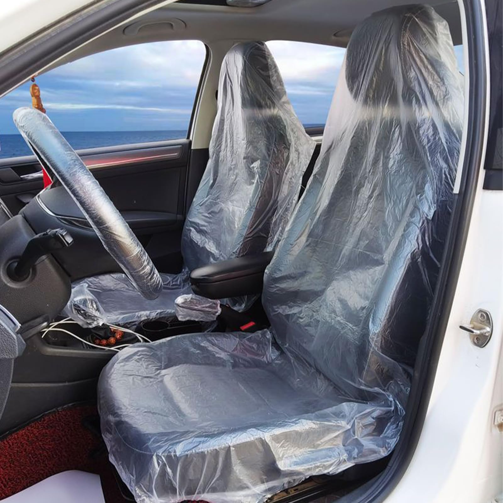 Amazon.com: DIVINA VITAE 100Pcs Ultra-Thick Disposable Car Seat Covers ...