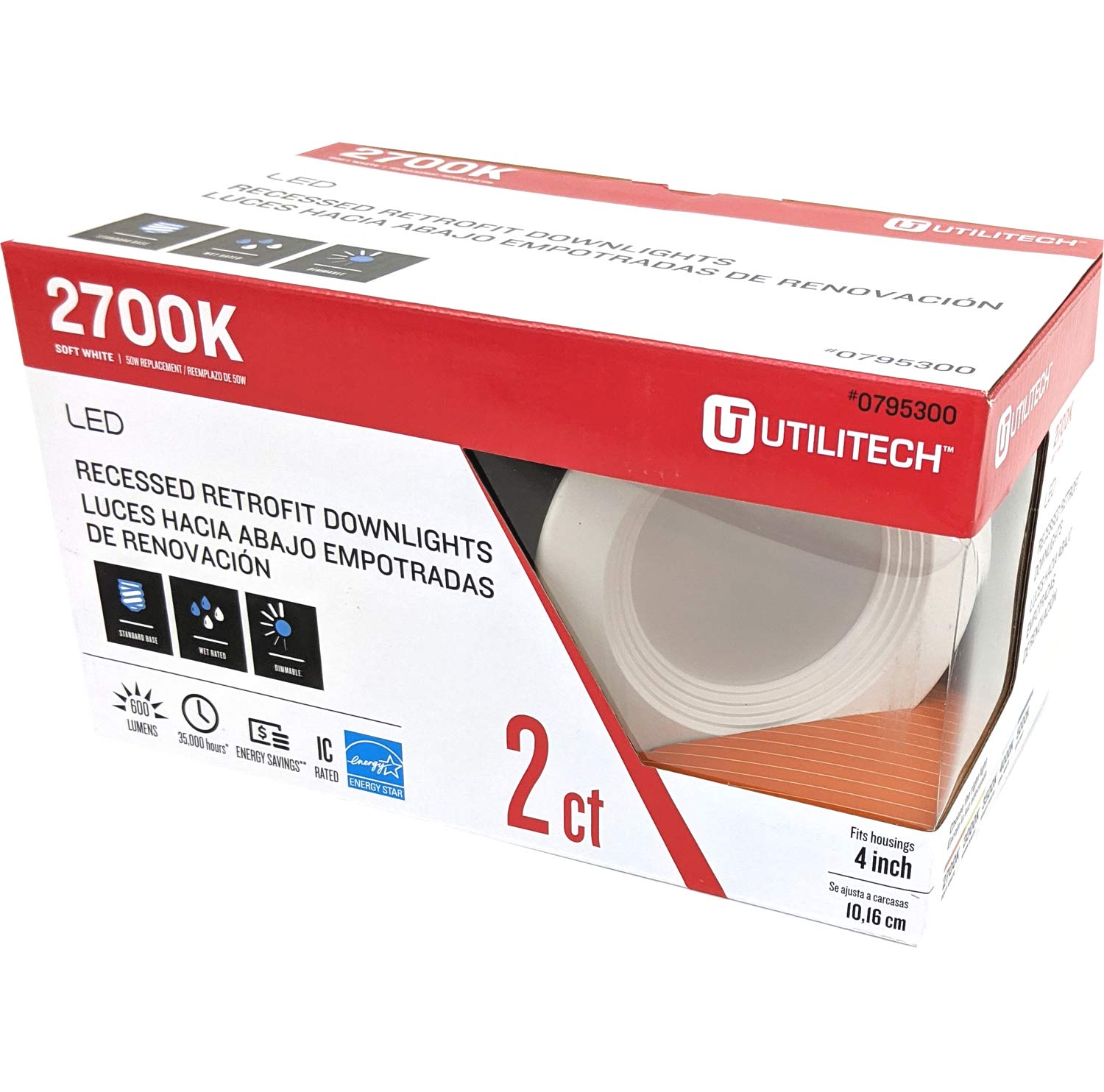 Utilitech Flashlight Utilitech 754251 New Three Inch