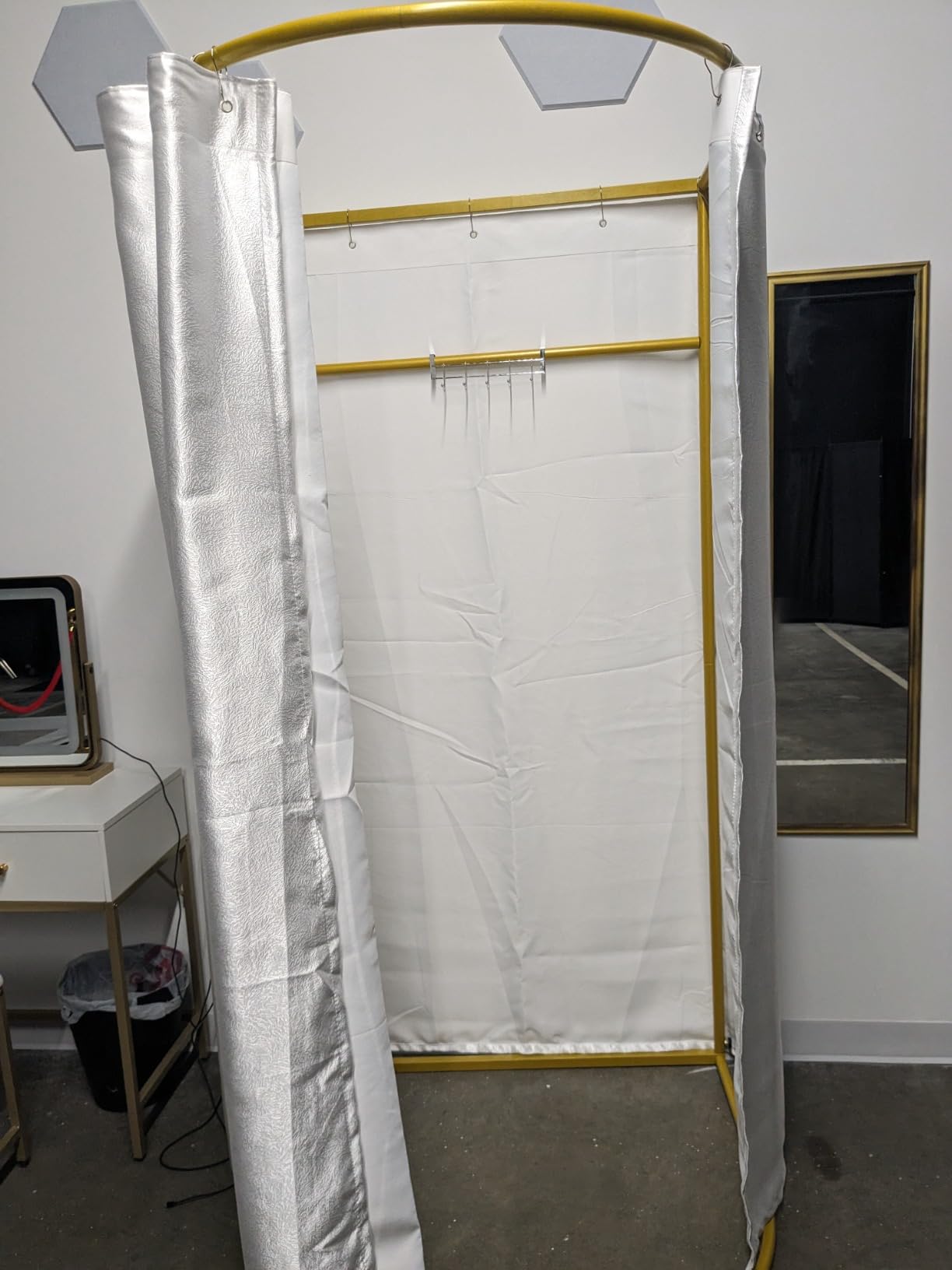 Amazon.com: Umisu Fitting Room Clothing Store with Shading Curtain ...