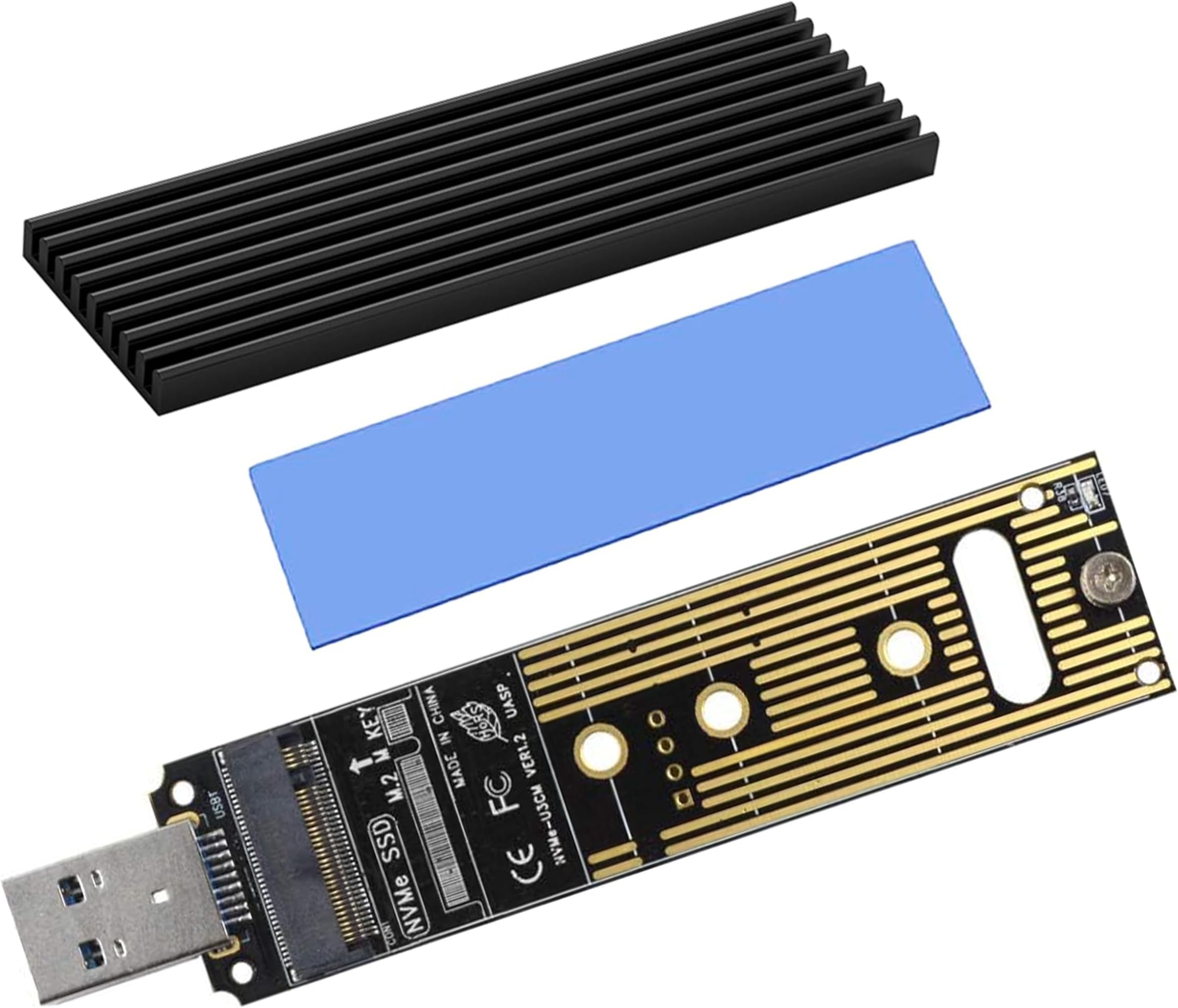 Amazon.com: ELUTENG NVME SSD to USB Adapter USB 3.1 Gen 2 to M.2 NVME ...